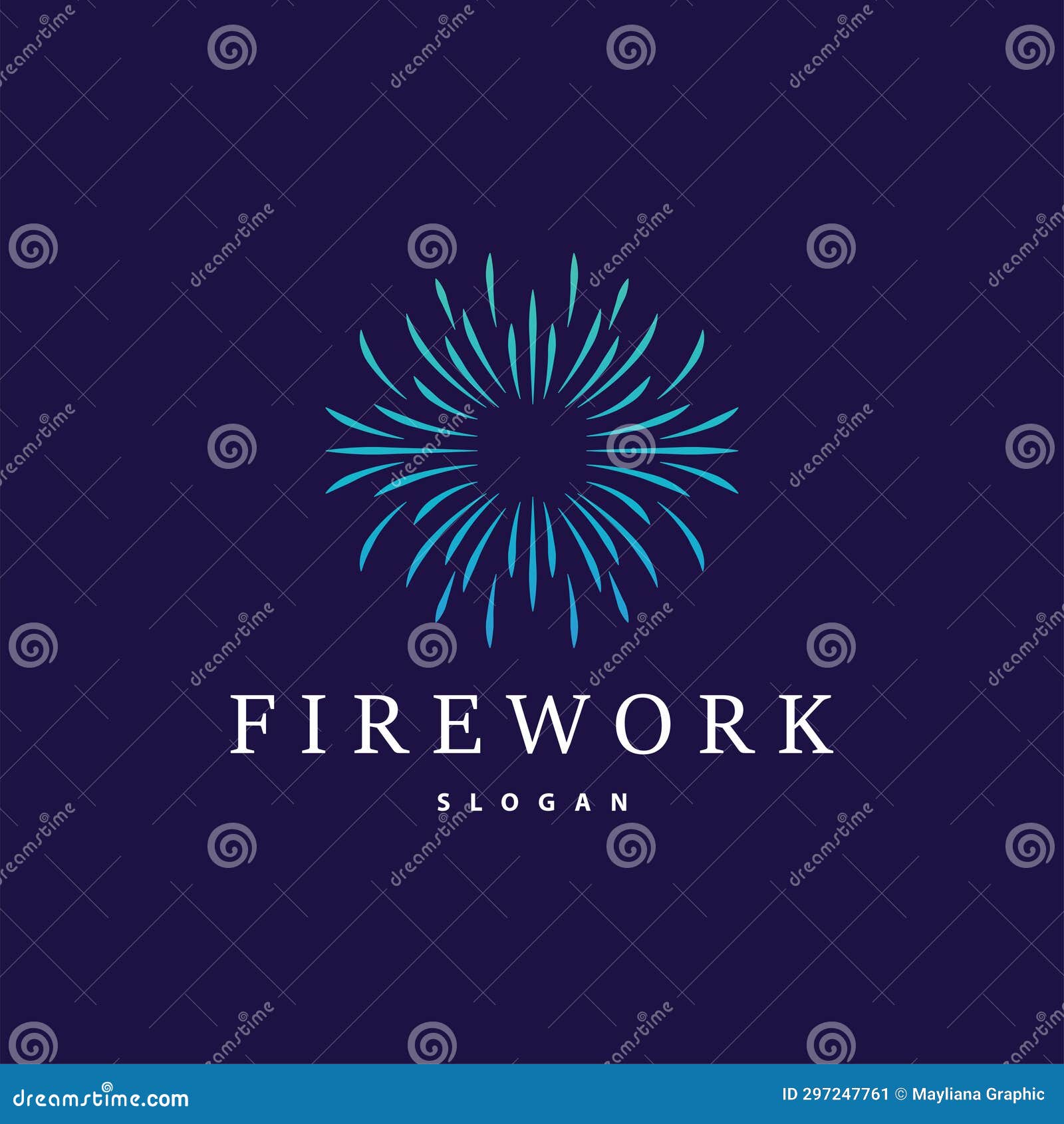 Firework Logo, Modern Abstract Design Simple Colorful Spark, Vector ...