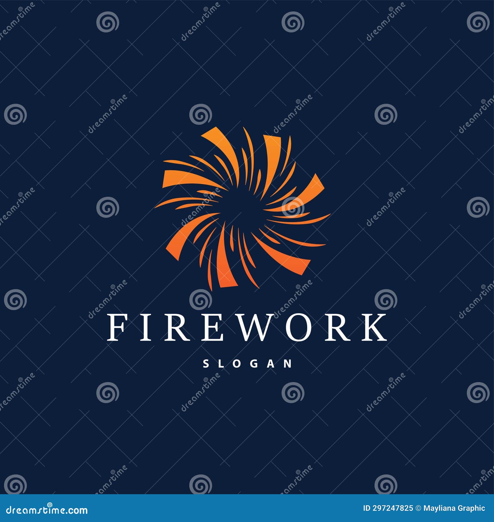 Firework Logo, Modern Abstract Design Simple Colorful Spark, Vector ...