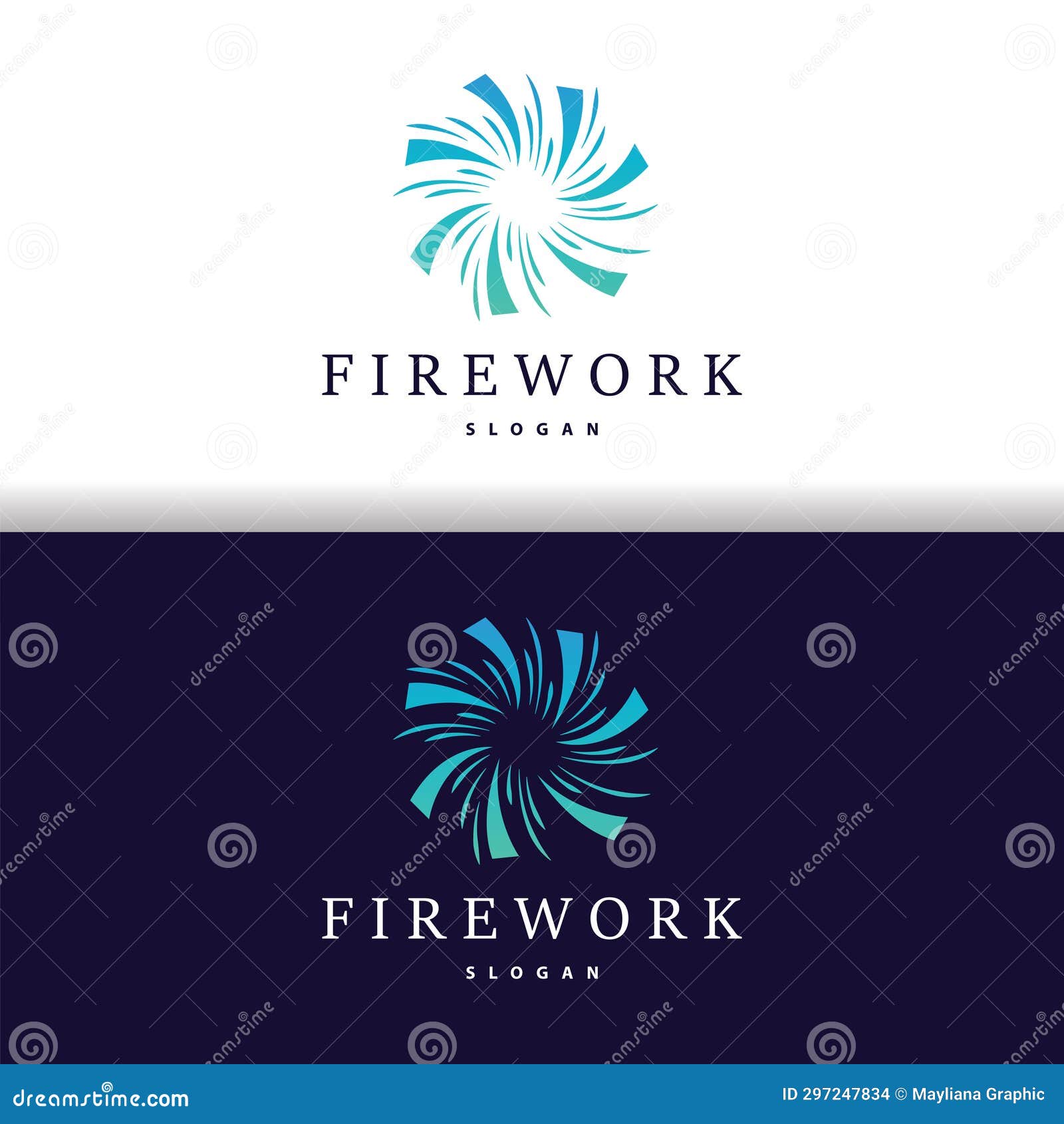 Firework Logo, Modern Abstract Design Simple Colorful Spark, Vector ...