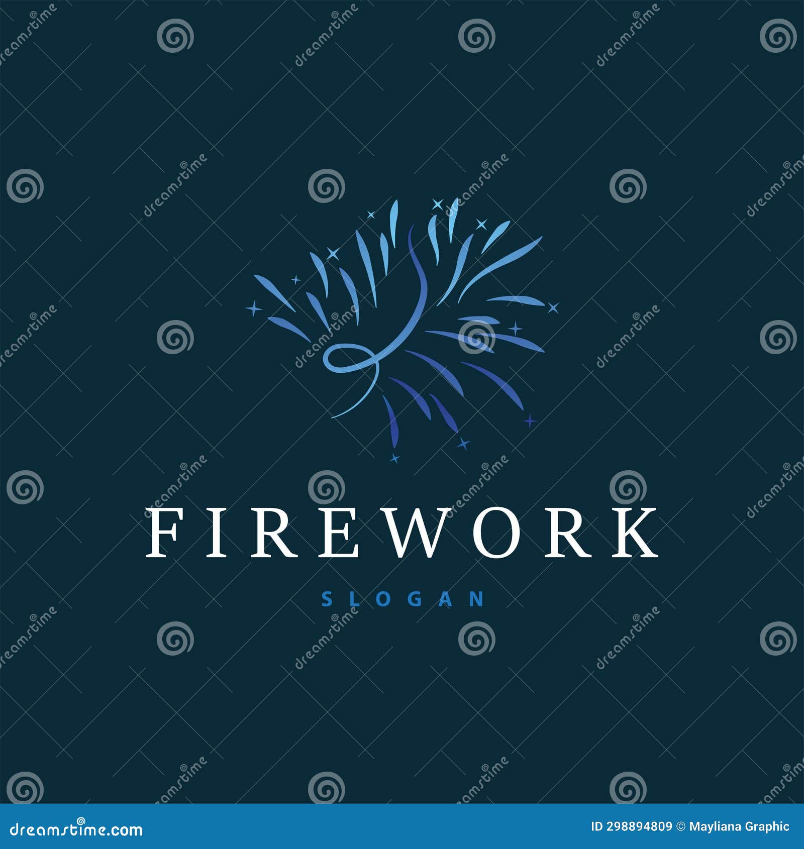Firework Logo, Modern Abstract Design Simple Colorful Spark, Vector ...