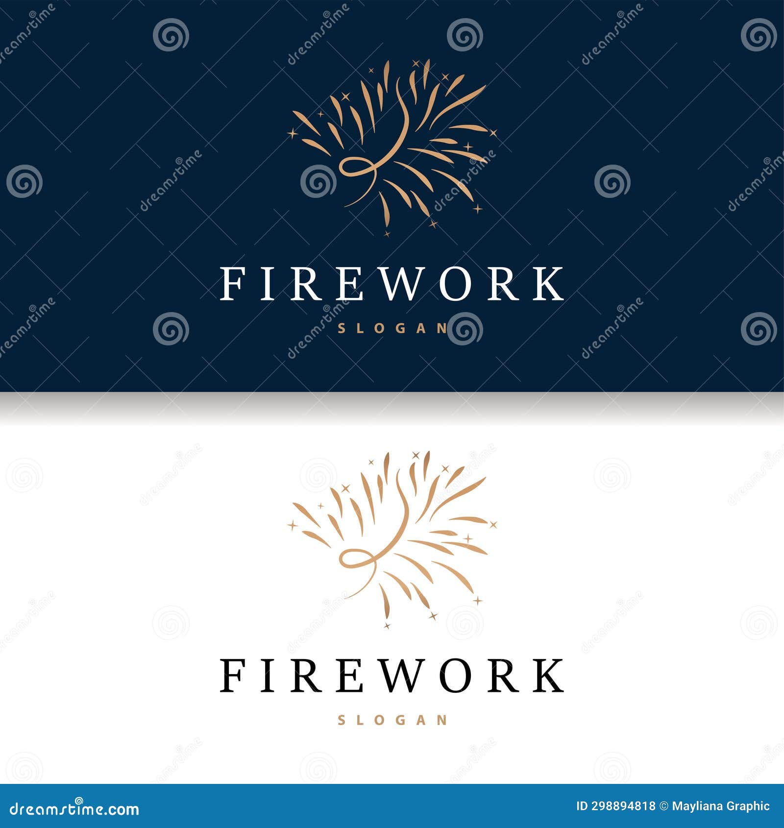 Firework Logo, Modern Abstract Design Simple Colorful Spark, Vector ...