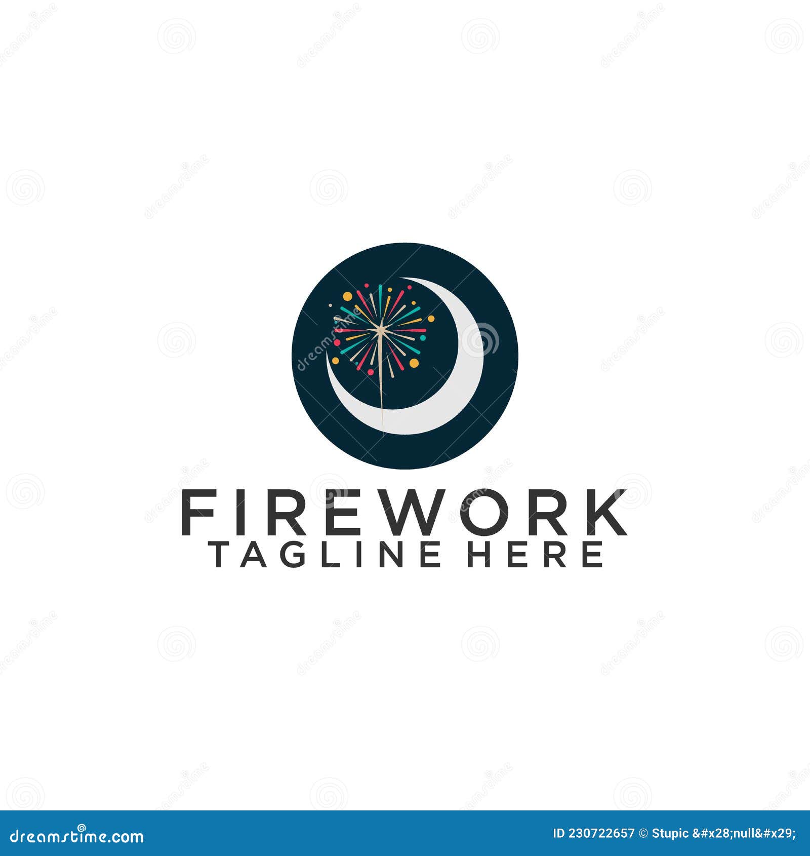 Firework Logo Inspiration. Firework Logo Concept Vector | CartoonDealer ...
