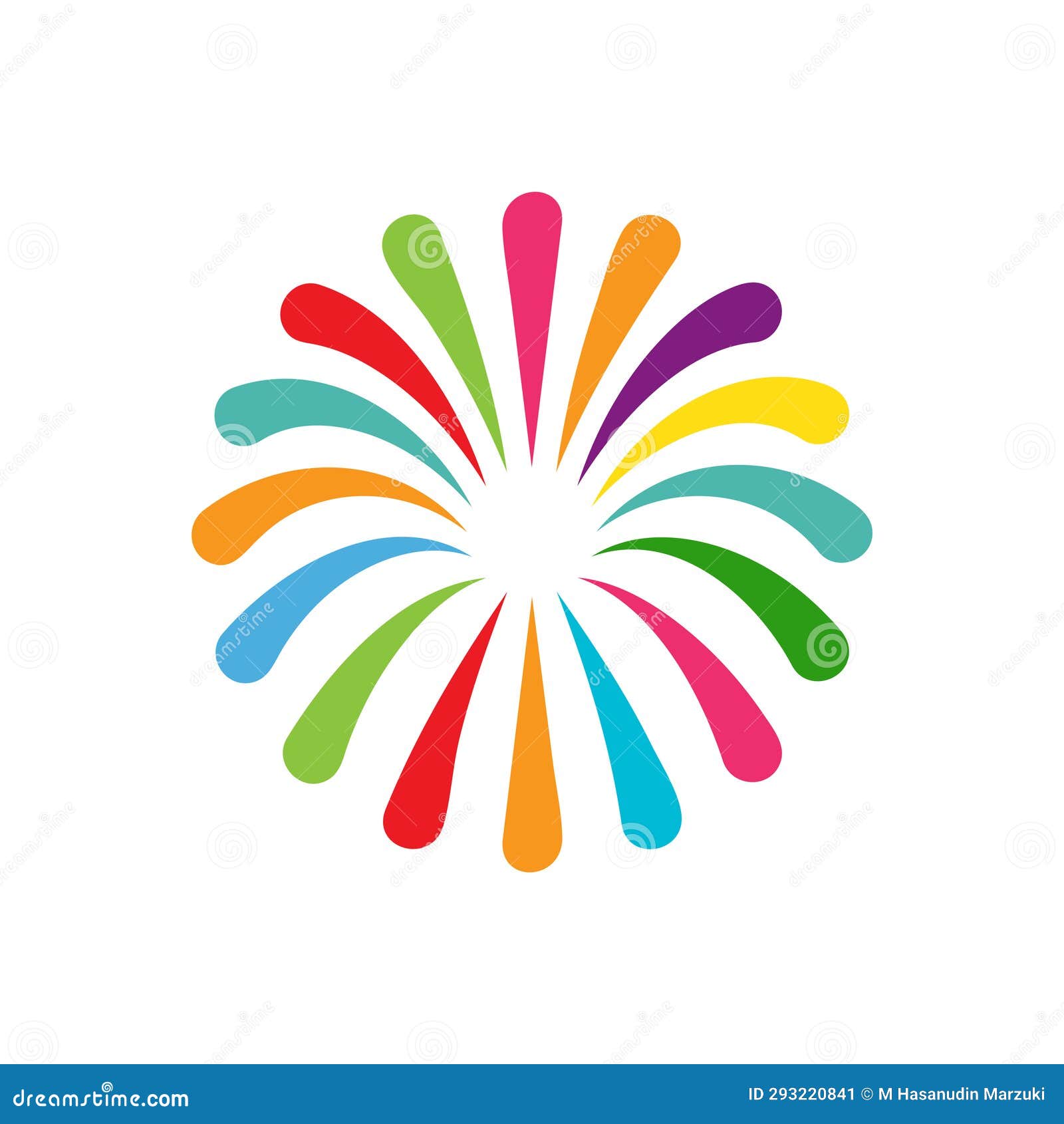 Firework Logo Inspiration. Firework Logo Concept Vector | CartoonDealer ...