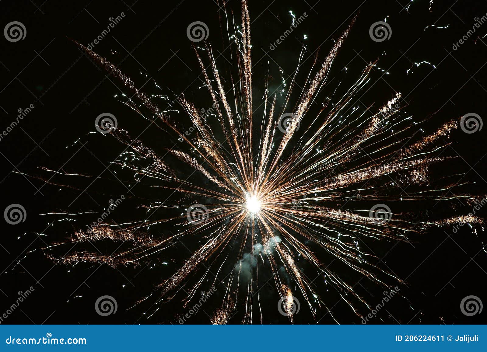 Firework stock image. Image of year, smoke, lights, firework - 206224611