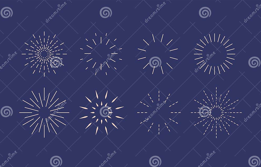 Firework Object in Night.Editable Vector Illustration for Graphic ...