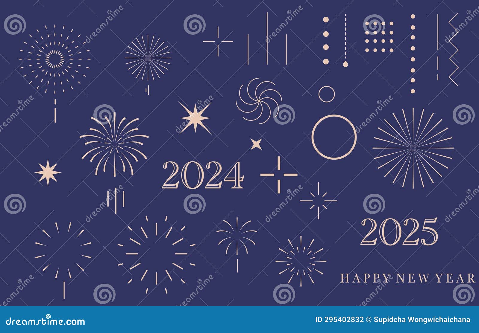 Firework Object in Night.Editable Vector Illustration for Graphic ...