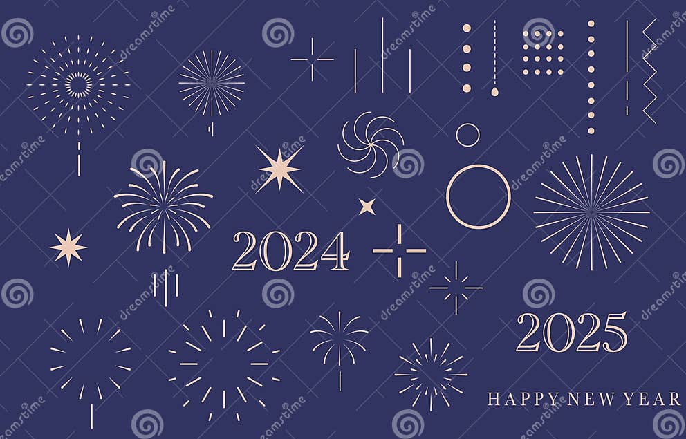 Firework Object in Night.Editable Vector Illustration for Graphic ...