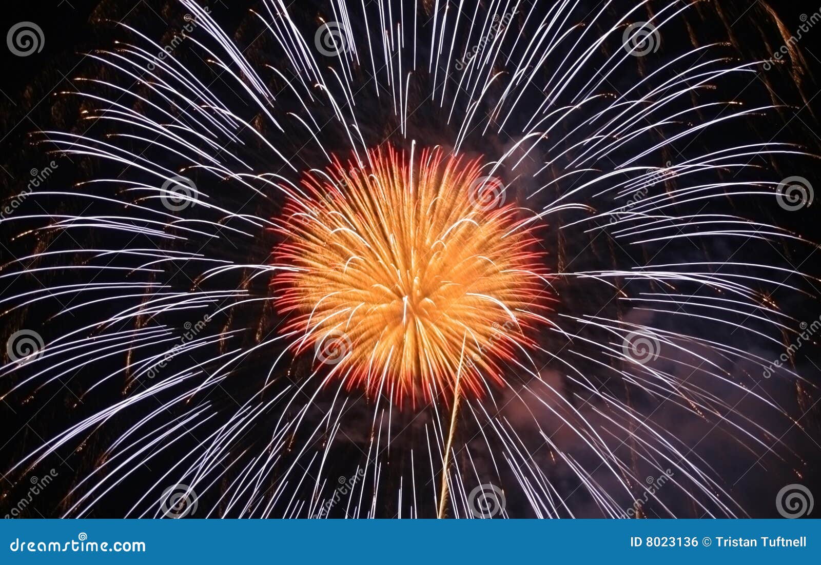 Firework rocket stock photo. Image of pyrotechnics, backgrounds - 8023136
