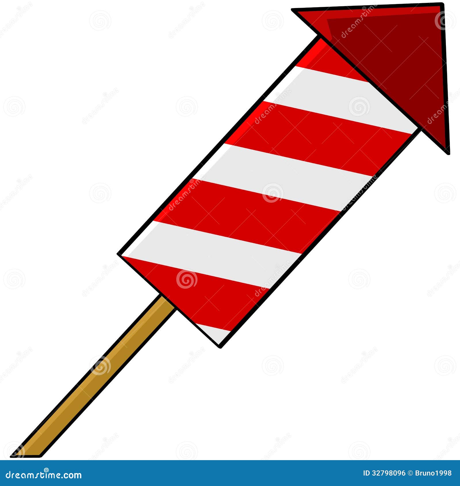 Firework Rocket Collection - Set In Different Color Stock Image ...