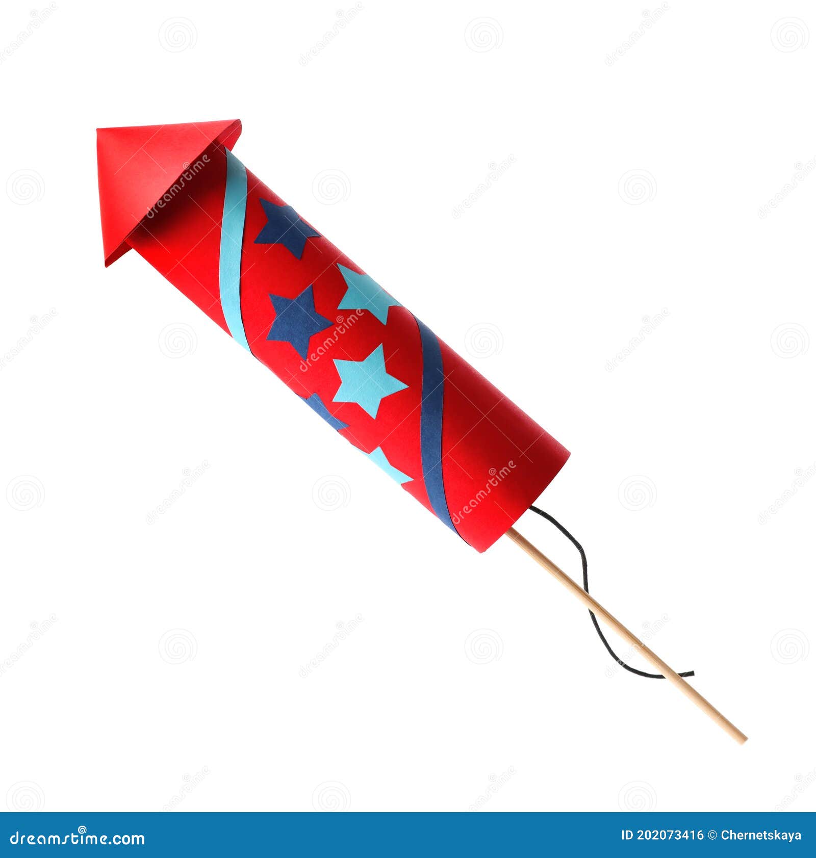 Firework Rocket Exploding In Night Sky Stock Photography ...