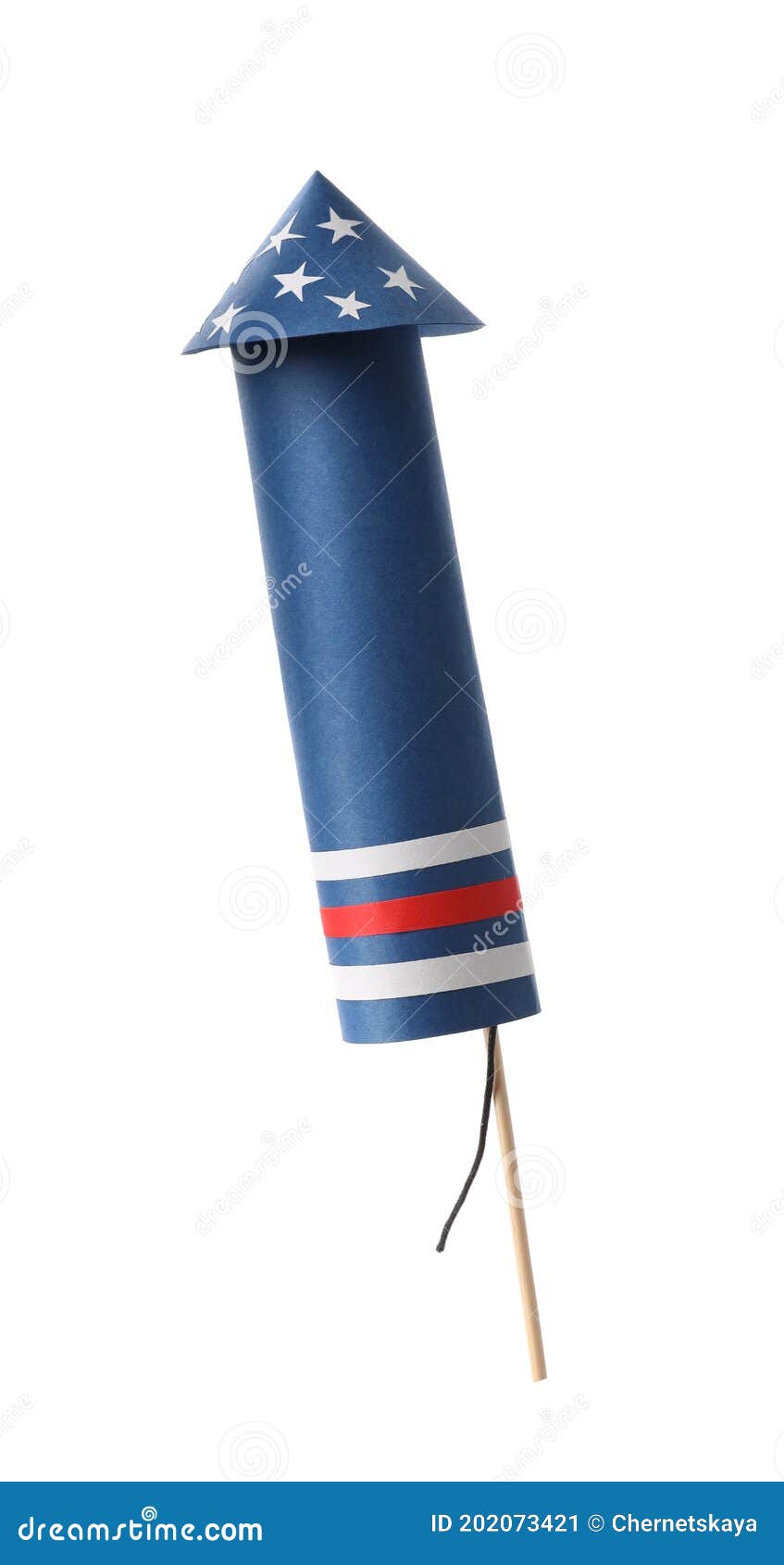 Firework Rocket Exploding In Night Sky Stock Photography ...