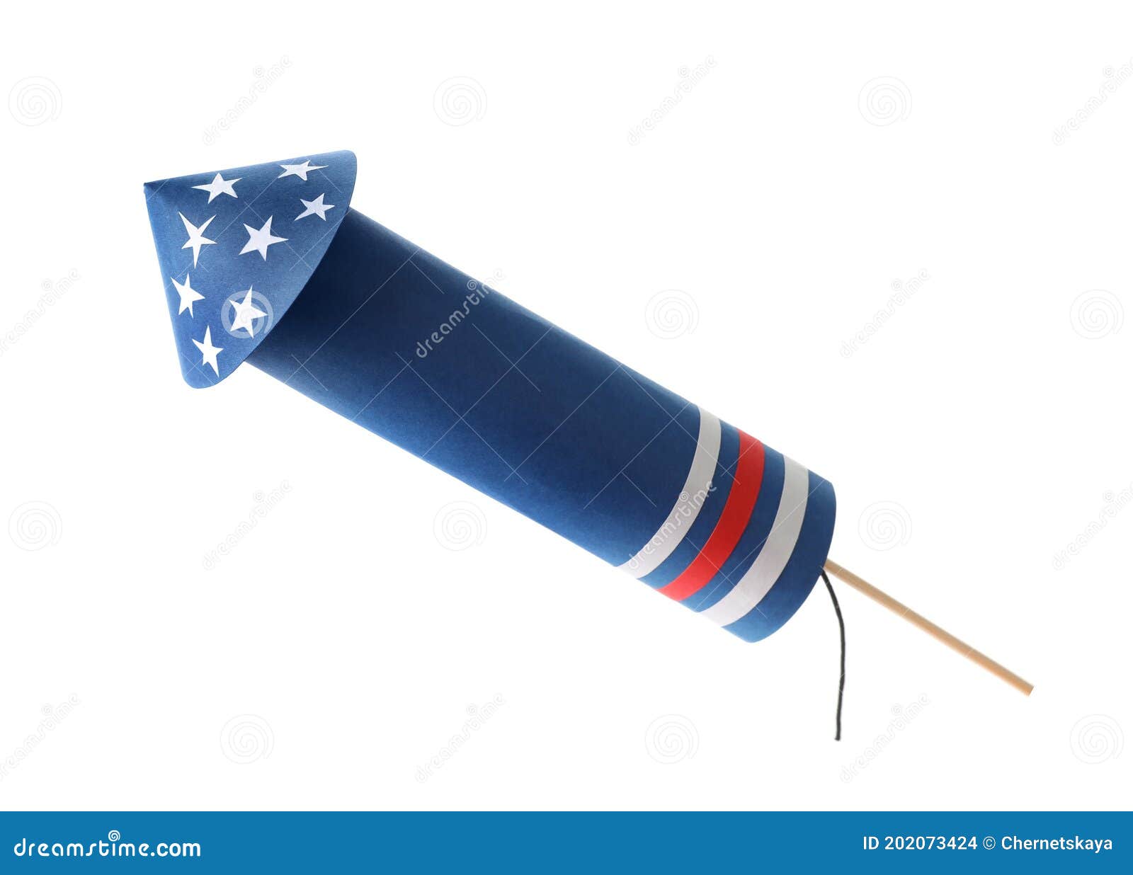 Firework Rocket Exploding In Night Sky Stock Photography ...