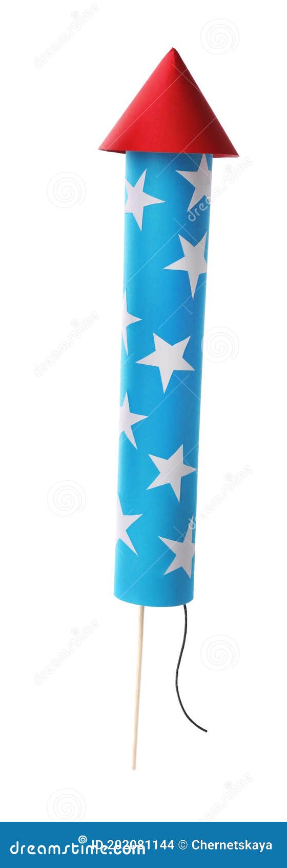 Firework Rocket Exploding In Night Sky Stock Photography ...