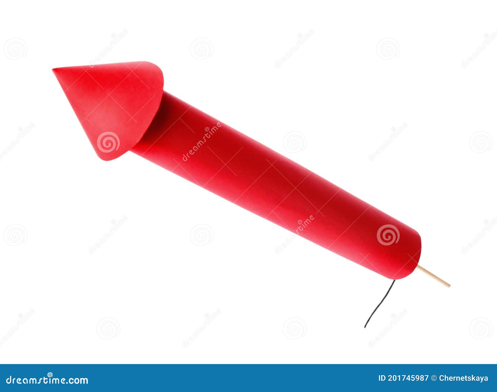 Firework Rocket Exploding In Night Sky Stock Photography ...