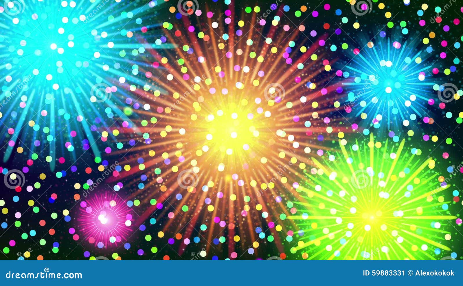 Firework, Seamless Loop stock video. Video of bright - 59883331