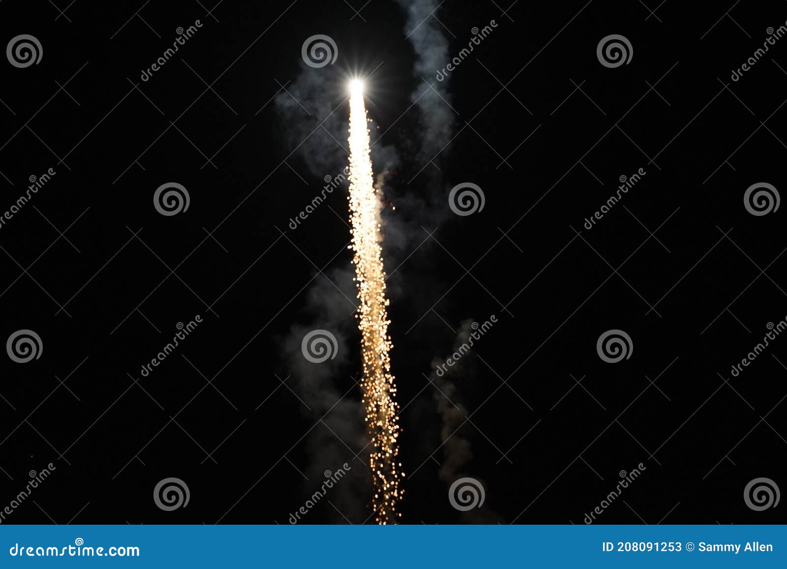 Firework Shooting Up into the Sky Stock Image - Image of recreation ...
