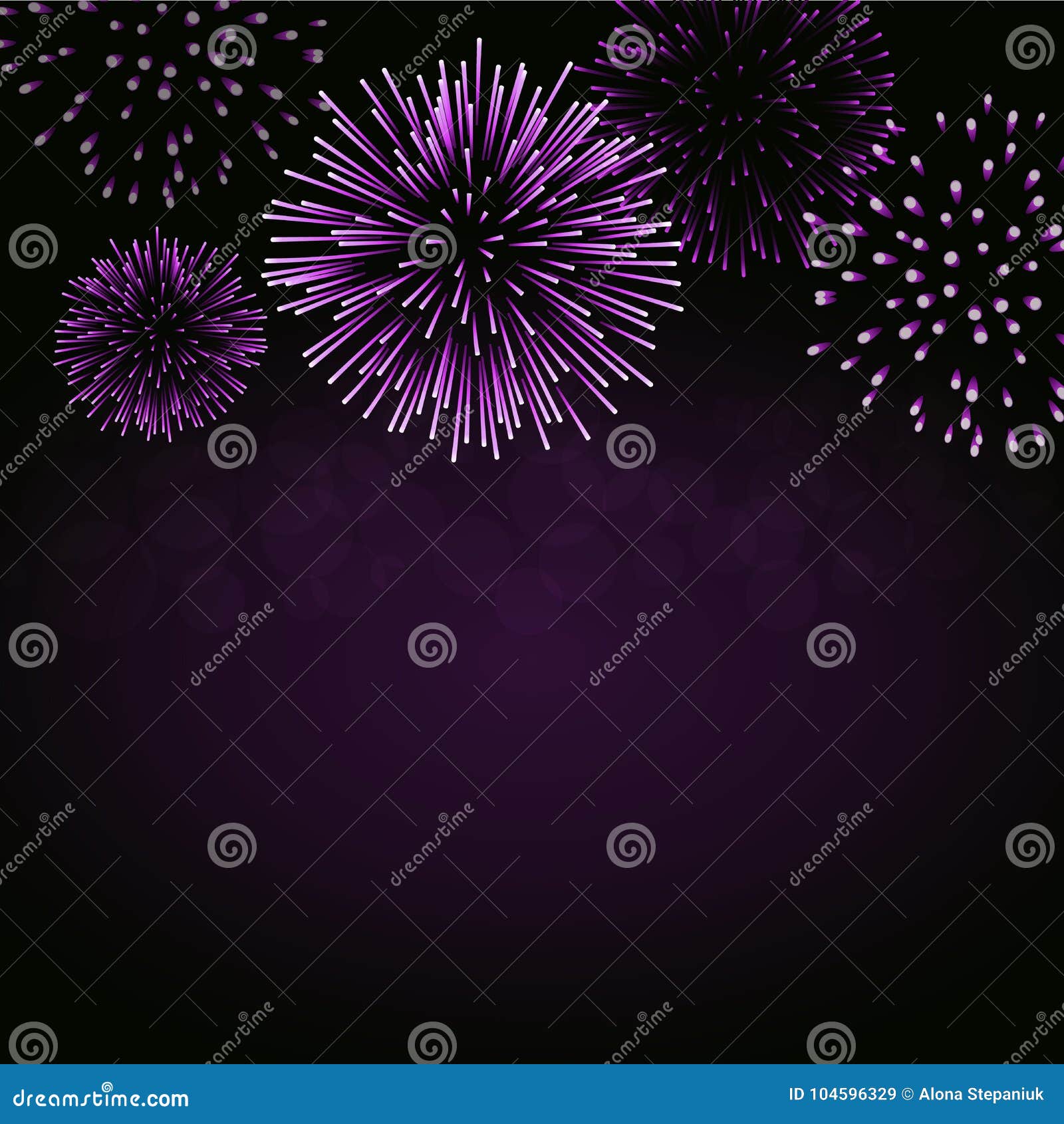Firework Sparkle Background Card Stock Vector - Illustration of ...