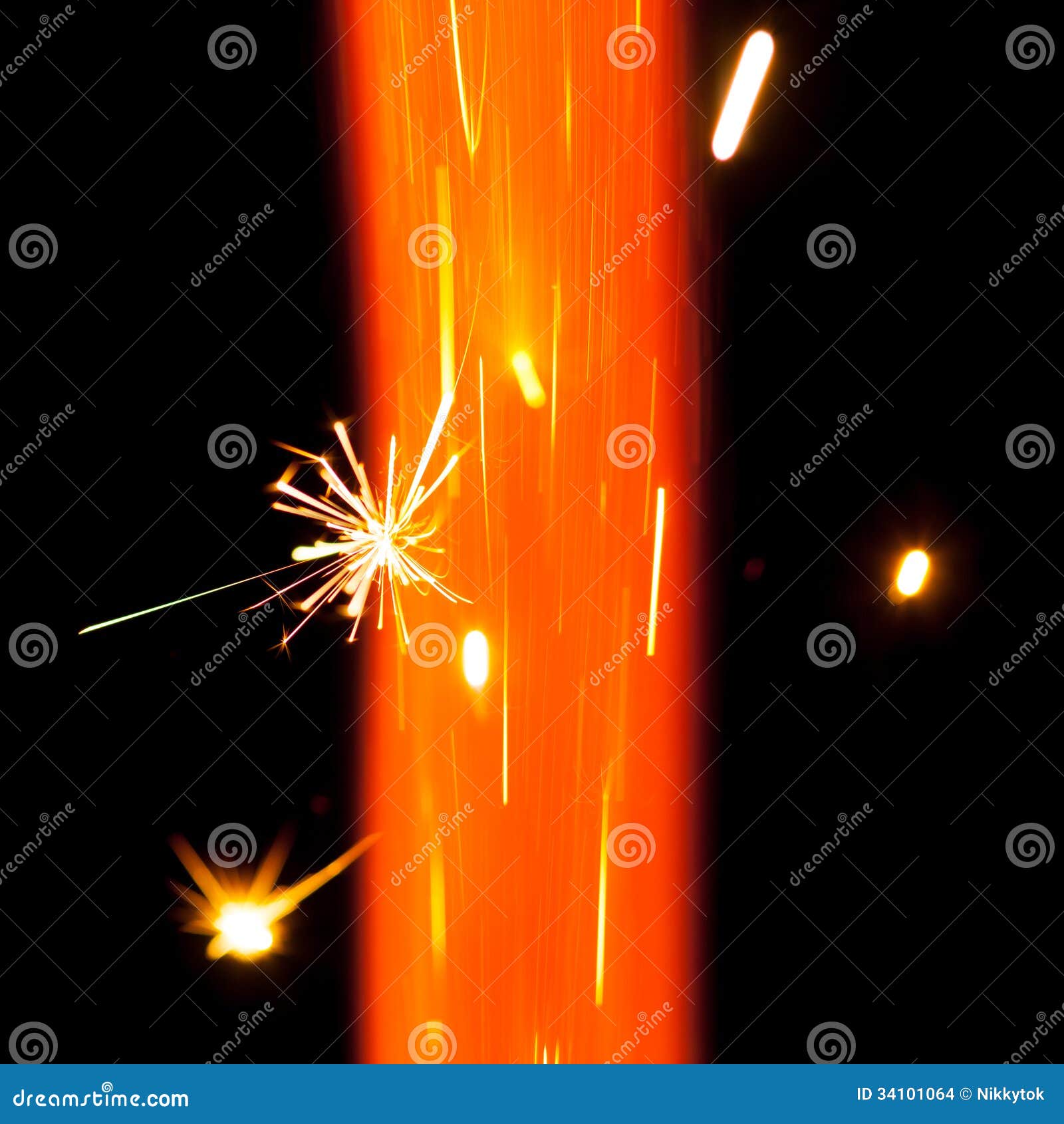 Firework sparkler stock photo. Image of color, black - 34101064