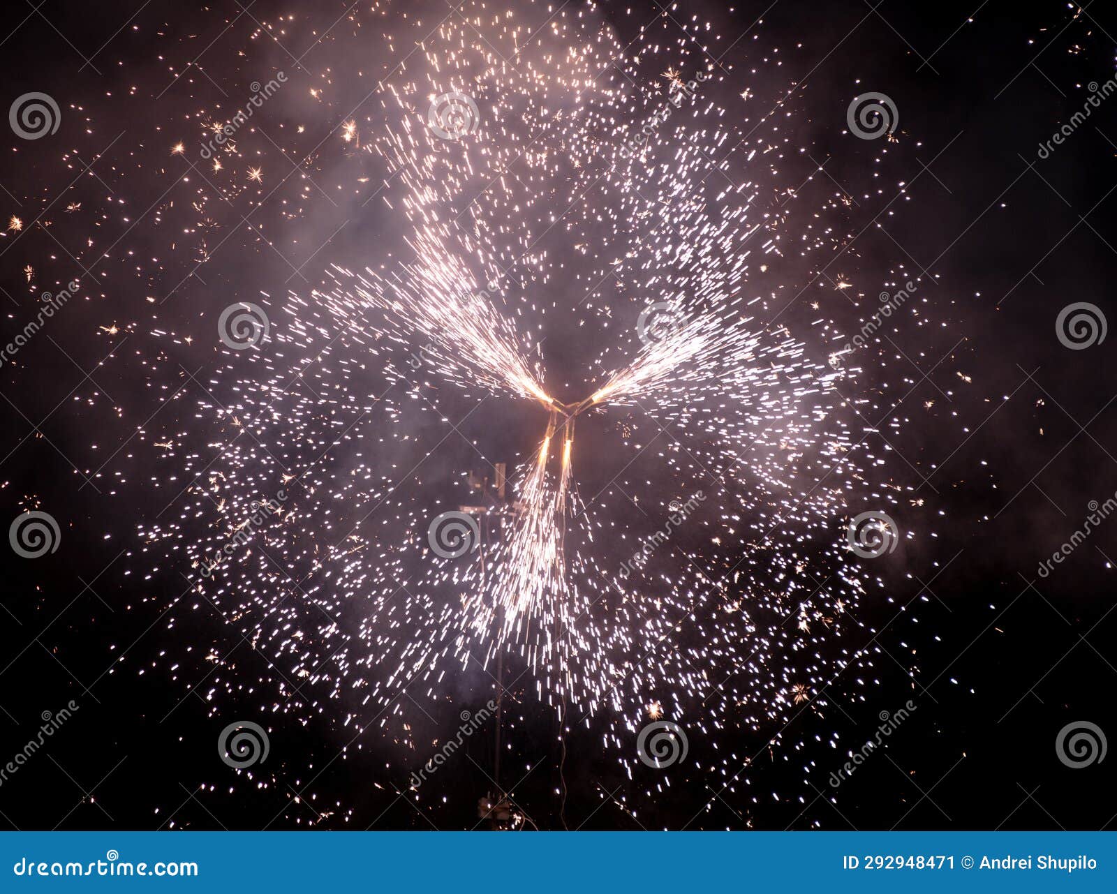 Firework Sparks at Night. Background Stock Image - Image of explosion ...