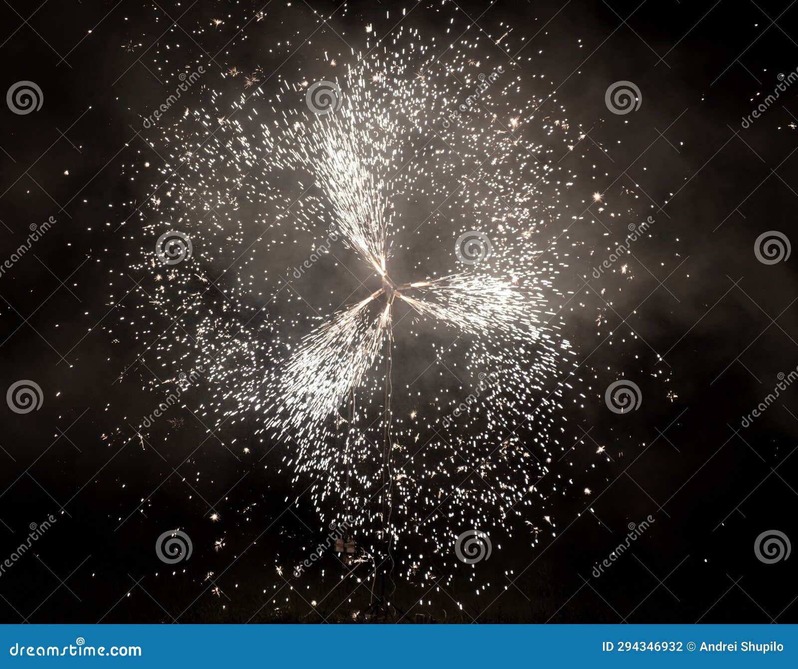 Firework Sparks at Night. Background Stock Photo - Image of isolated ...