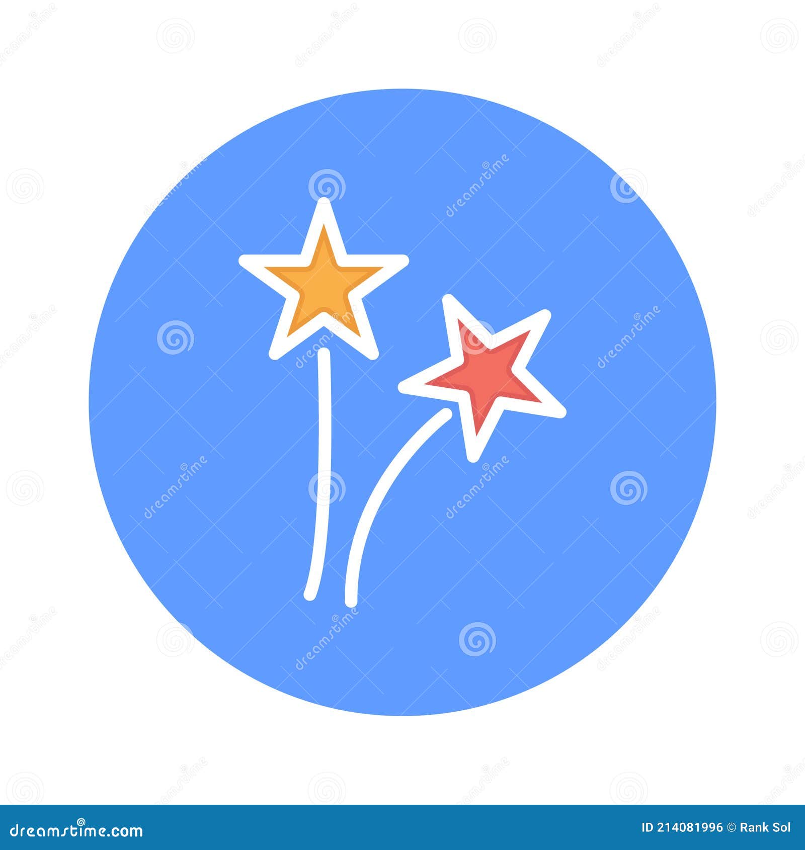 Firework Stick Vector Icon Which Can Easily Modify or Edit Stock Vector ...