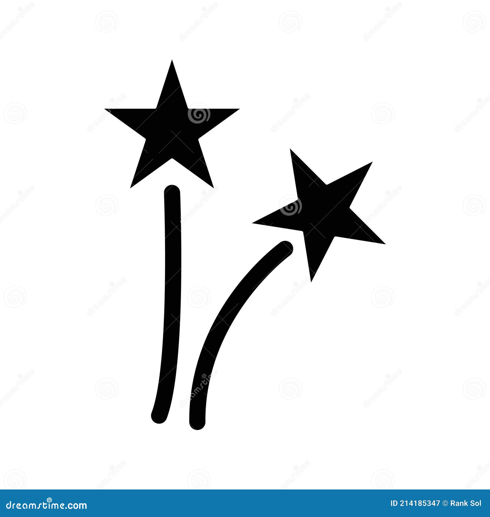 Firework Stick Vector Icon Which Can Easily Modify or Edit Stock Vector ...