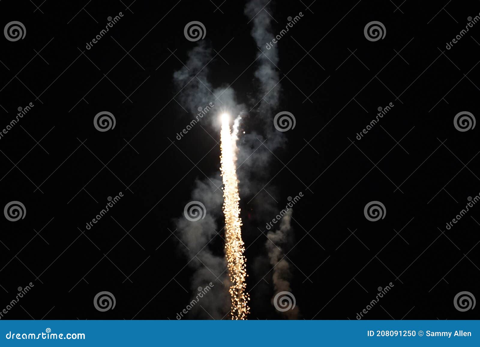 Firework Taking Off into the Sky Stock Photo - Image of fire, circle ...