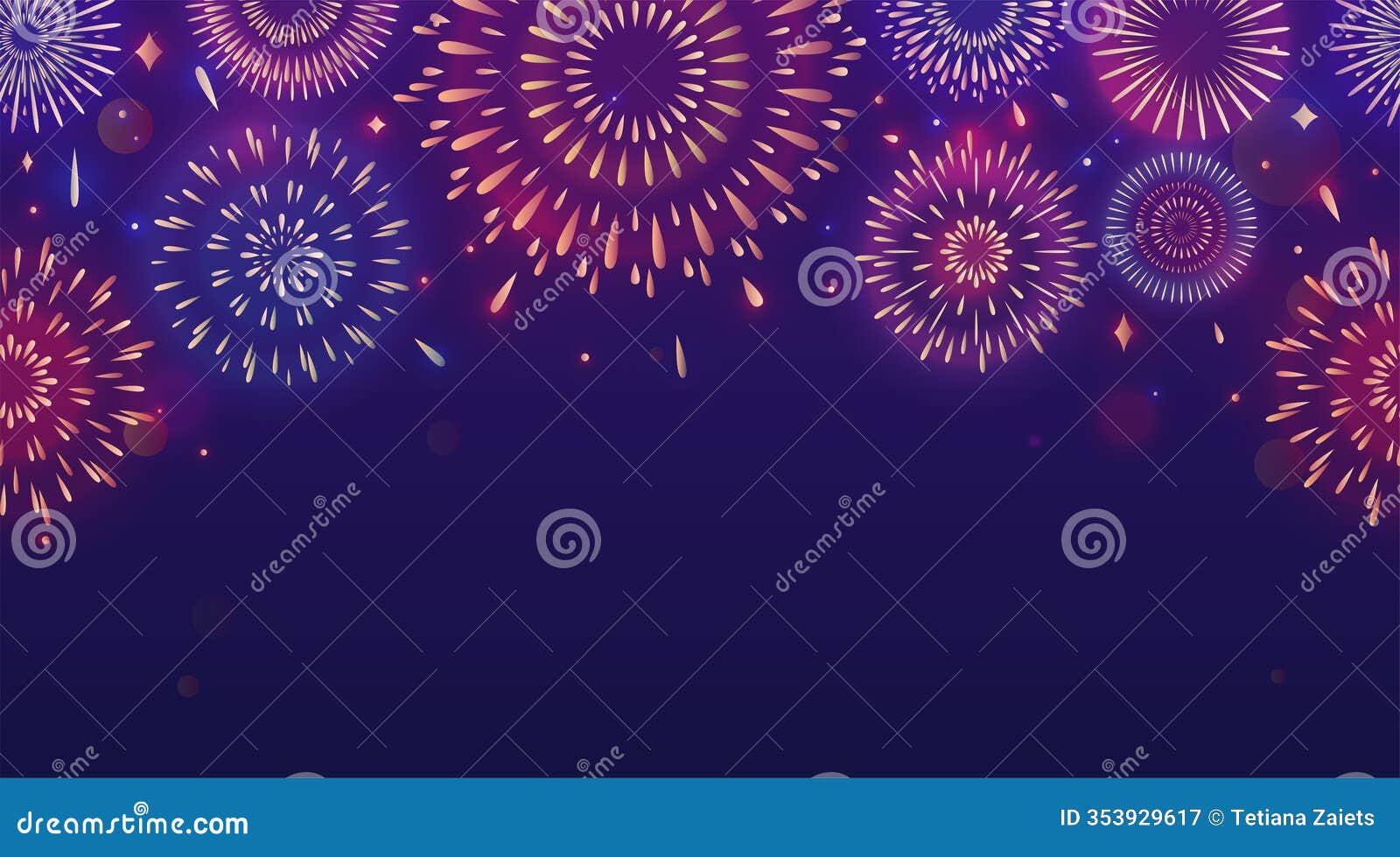 Firework Vector. Festive Carnival Night Sky. Isolated On Transparent ...