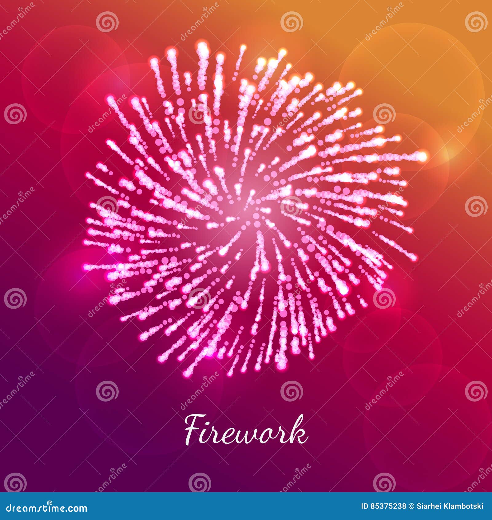 Firework vector concept stock vector. Illustration of color - 85375238