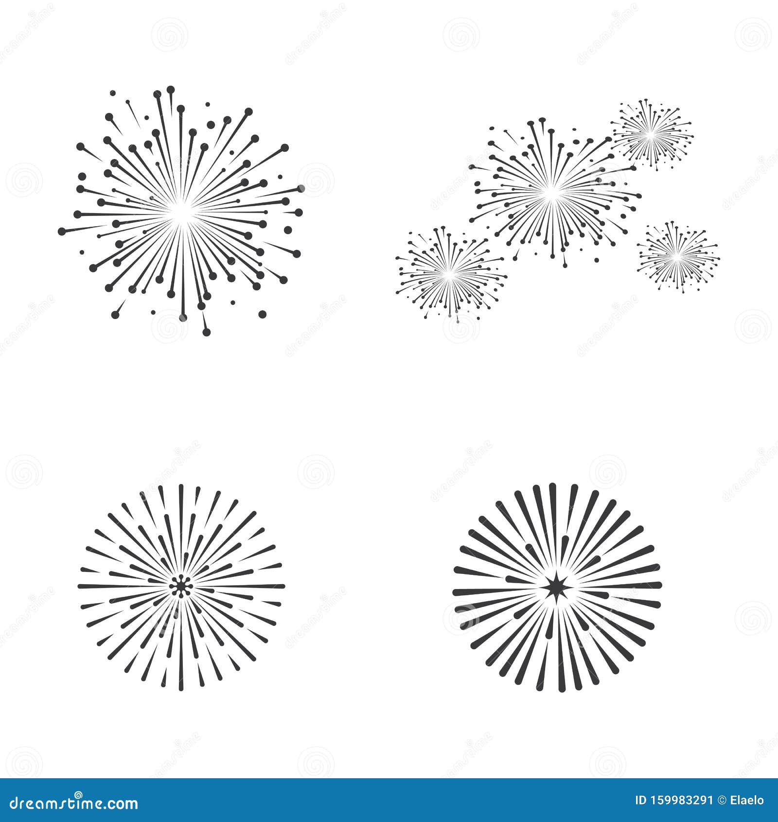 Firework Vector Icon Illustration Stock Vector - Illustration of ...