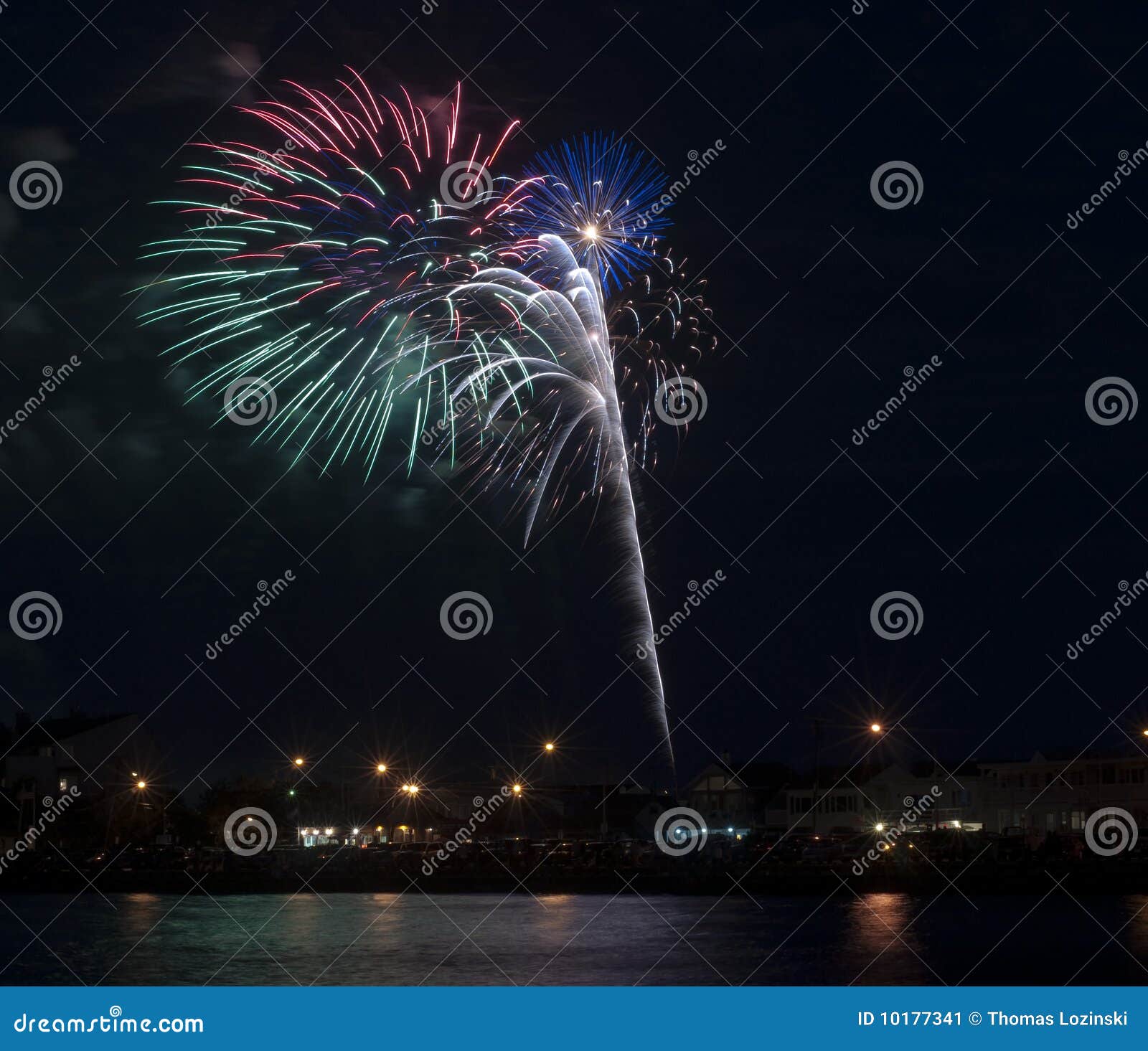 Fireworks stock image. Image of light, pyro, pyrotechnics - 10177341