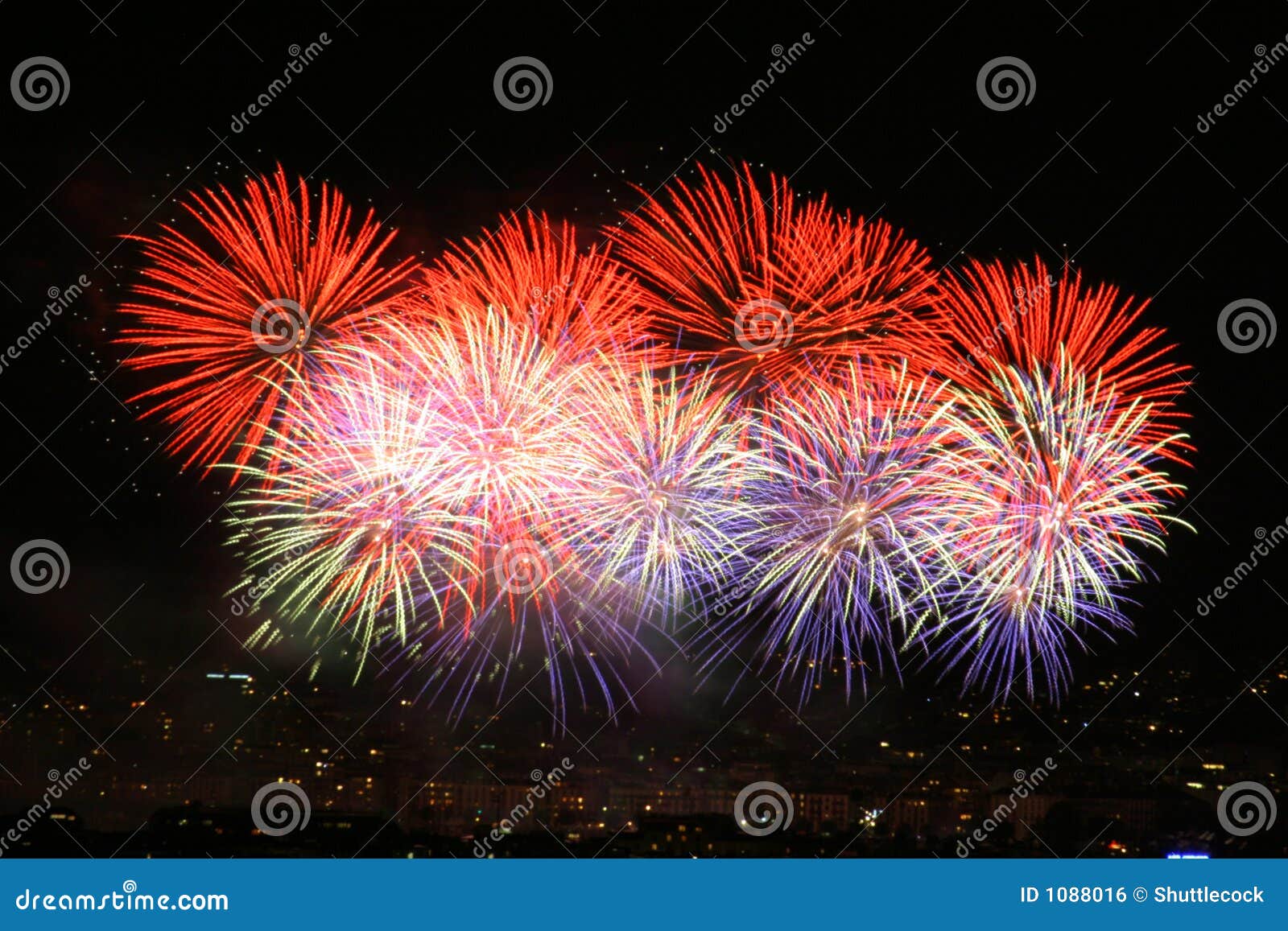 Fireworks stock photo. Image of exciting, colors, colorful - 1088016