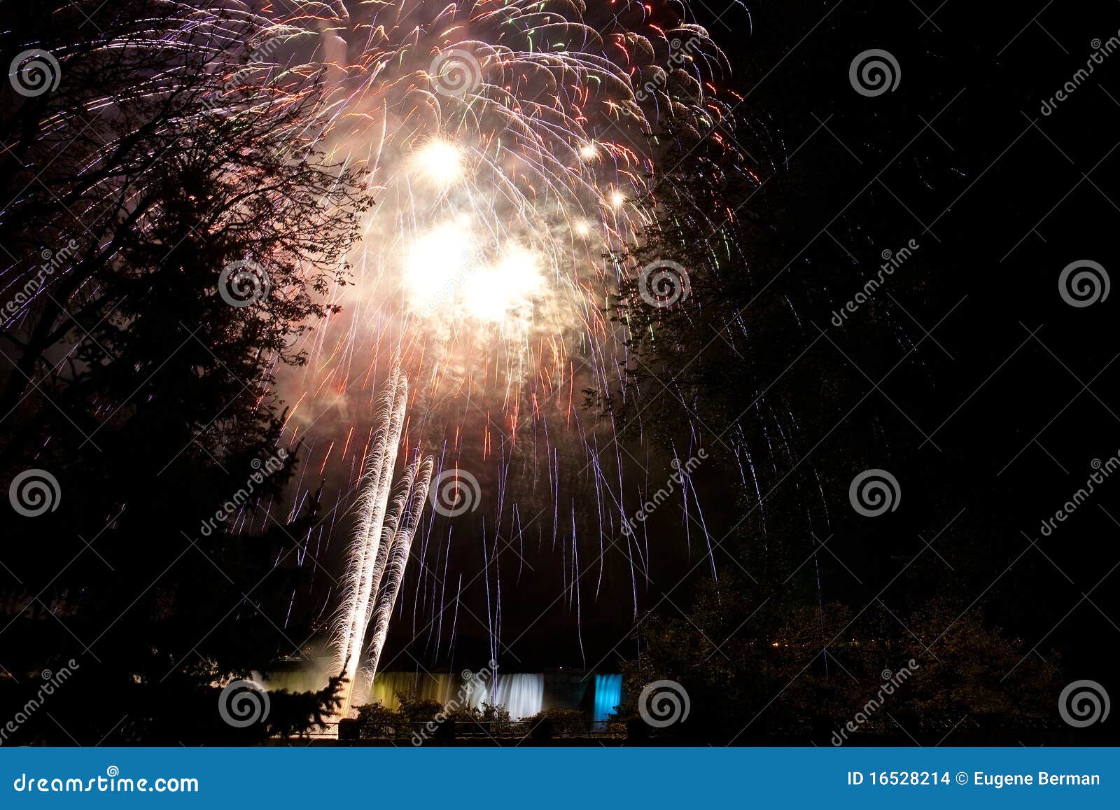Fireworks stock photo. Image of water, fireworks, nature - 16528214