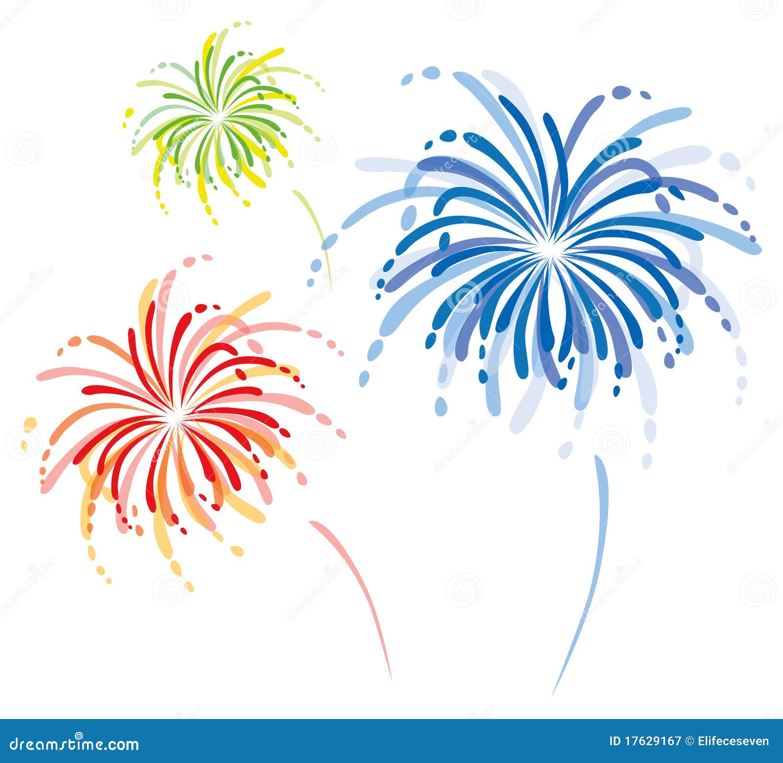 Fireworks Cartoon Vector | CartoonDealer.com #16688127