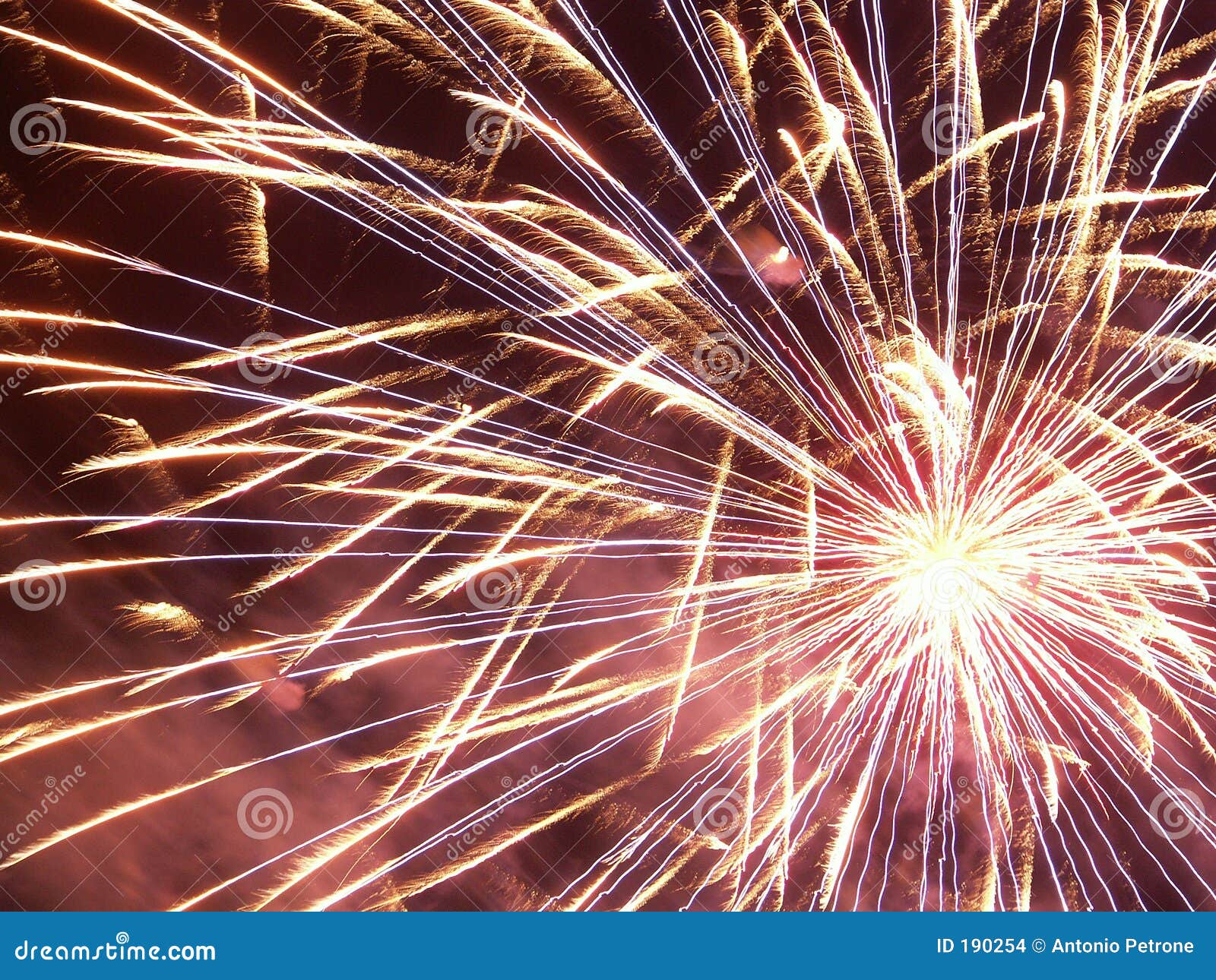 Fireworks stock photo. Image of smoke, gleam, great, shimmer - 190254