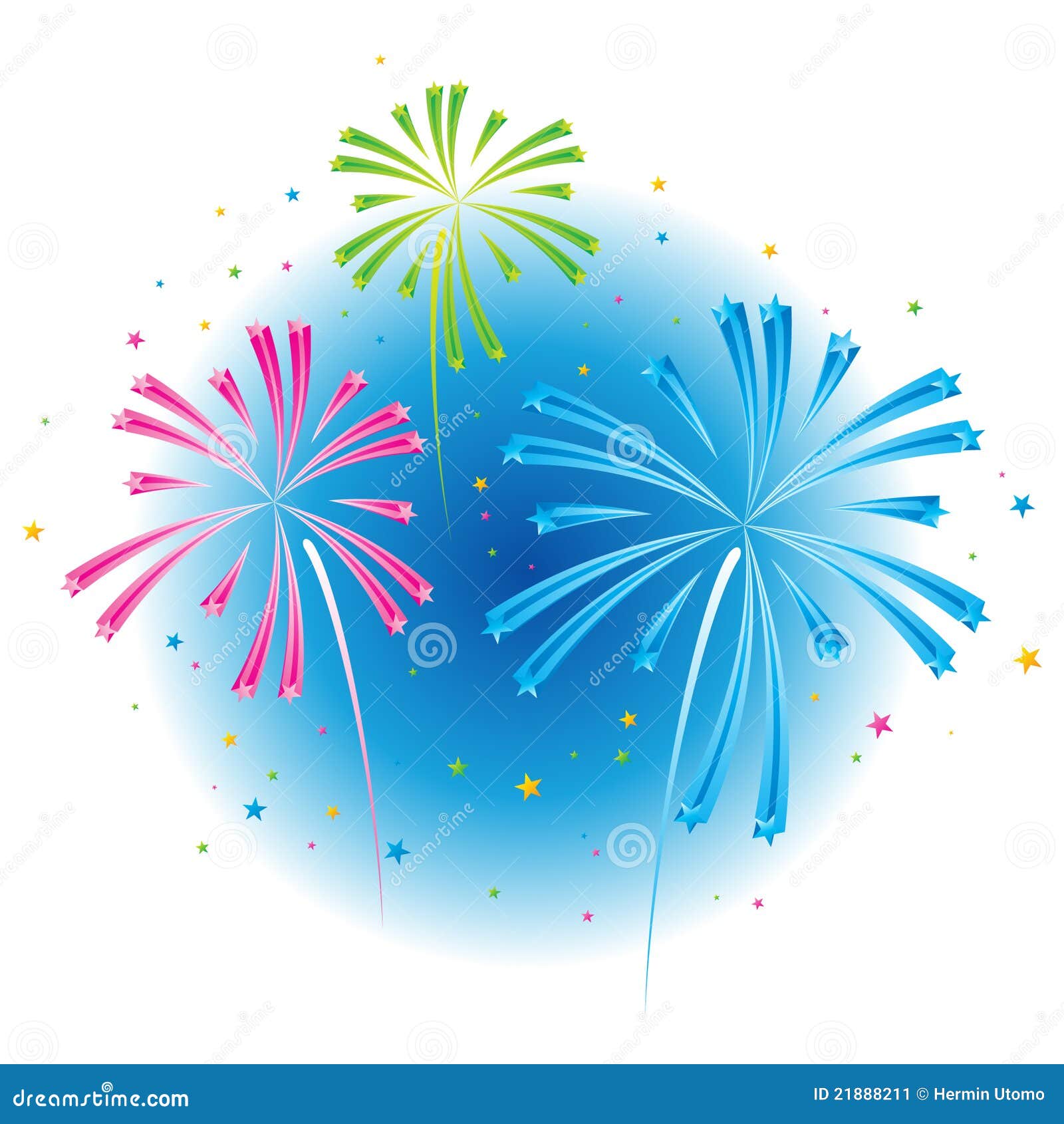 Fireworks stock vector. Illustration of festival, fireworks - 21888211
