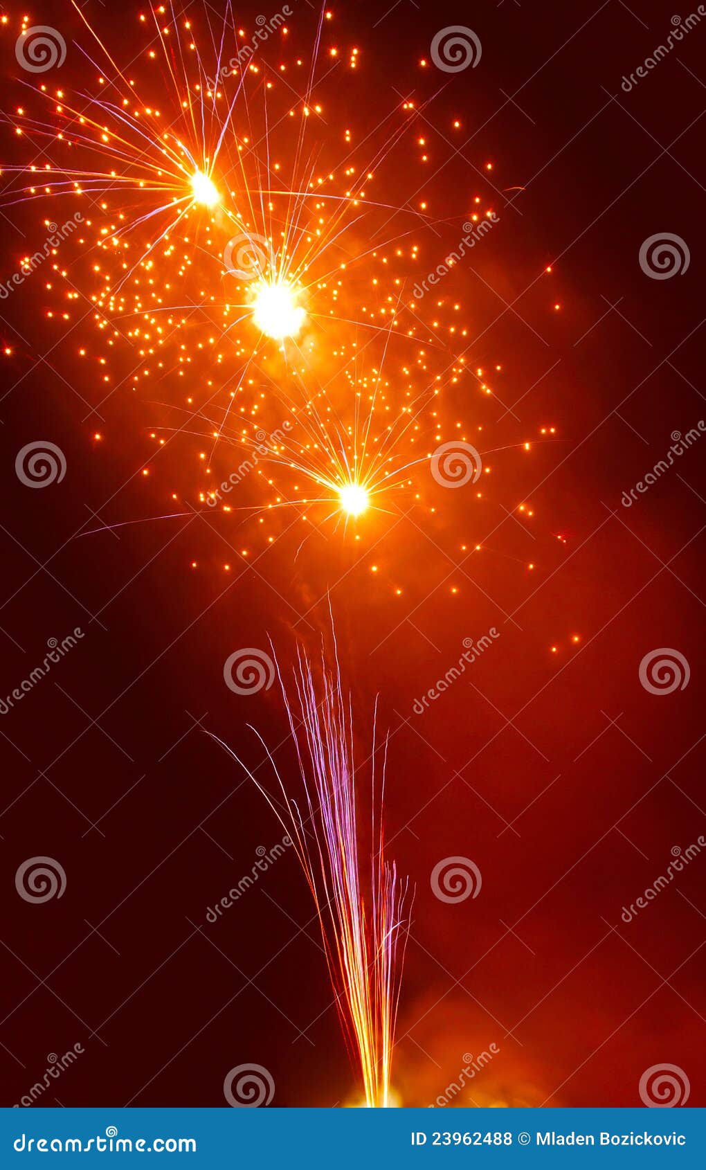 Fireworks stock photo. Image of dark, visual, light, night - 23962488