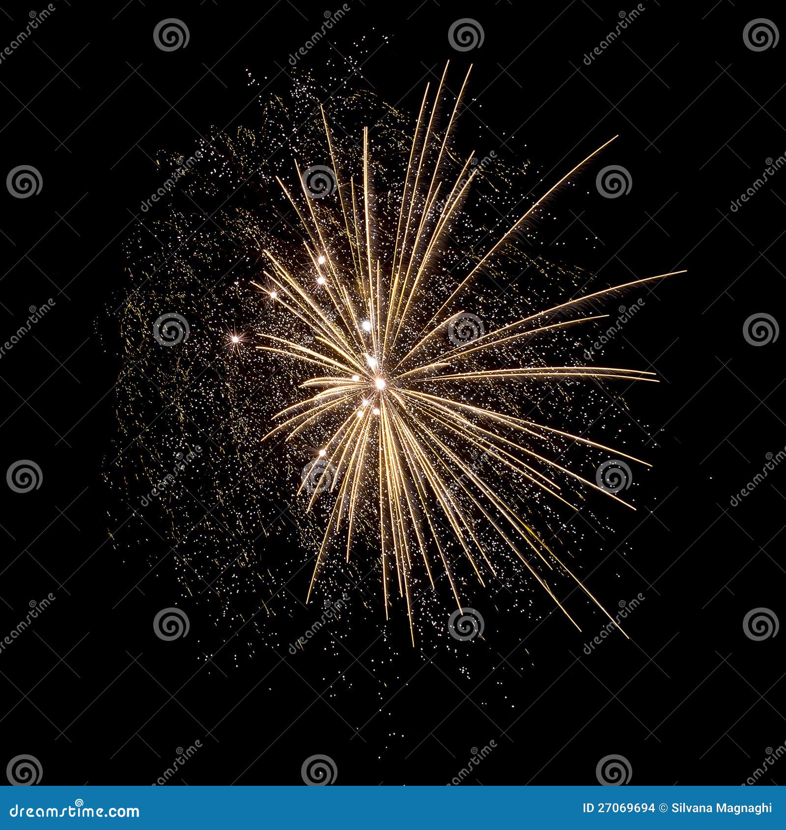 Fireworks stock photo. Image of beautiful, golden, gold - 27069694