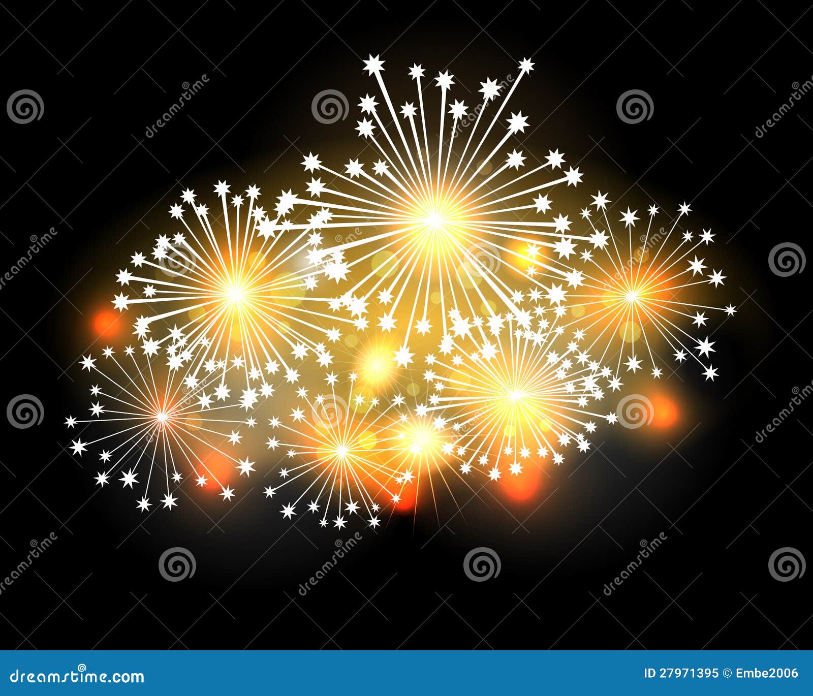Fireworks Cartoon Vector | CartoonDealer.com #27971395