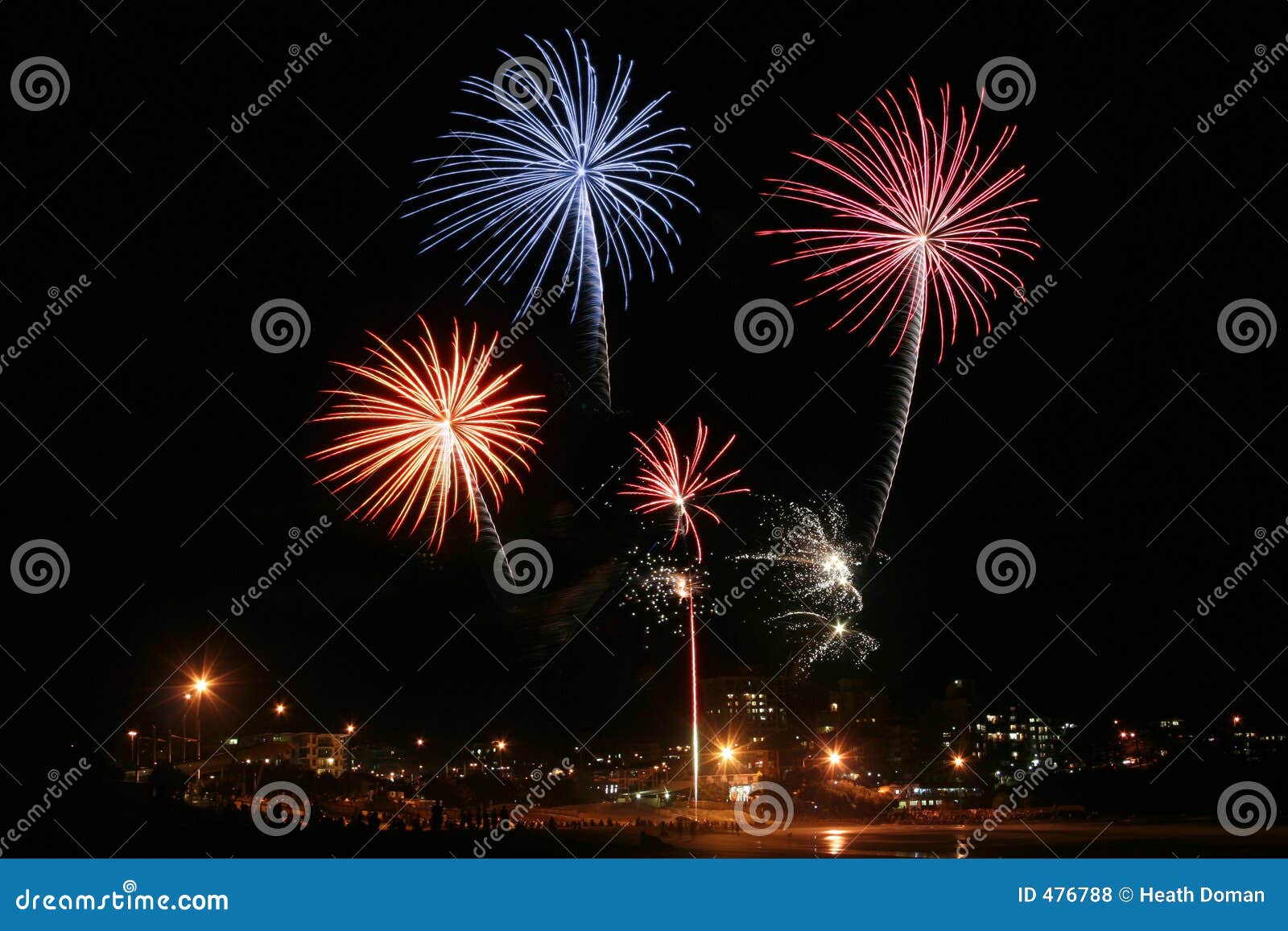 Fireworks #3 stock photo. Image of july, firework, crack - 476788