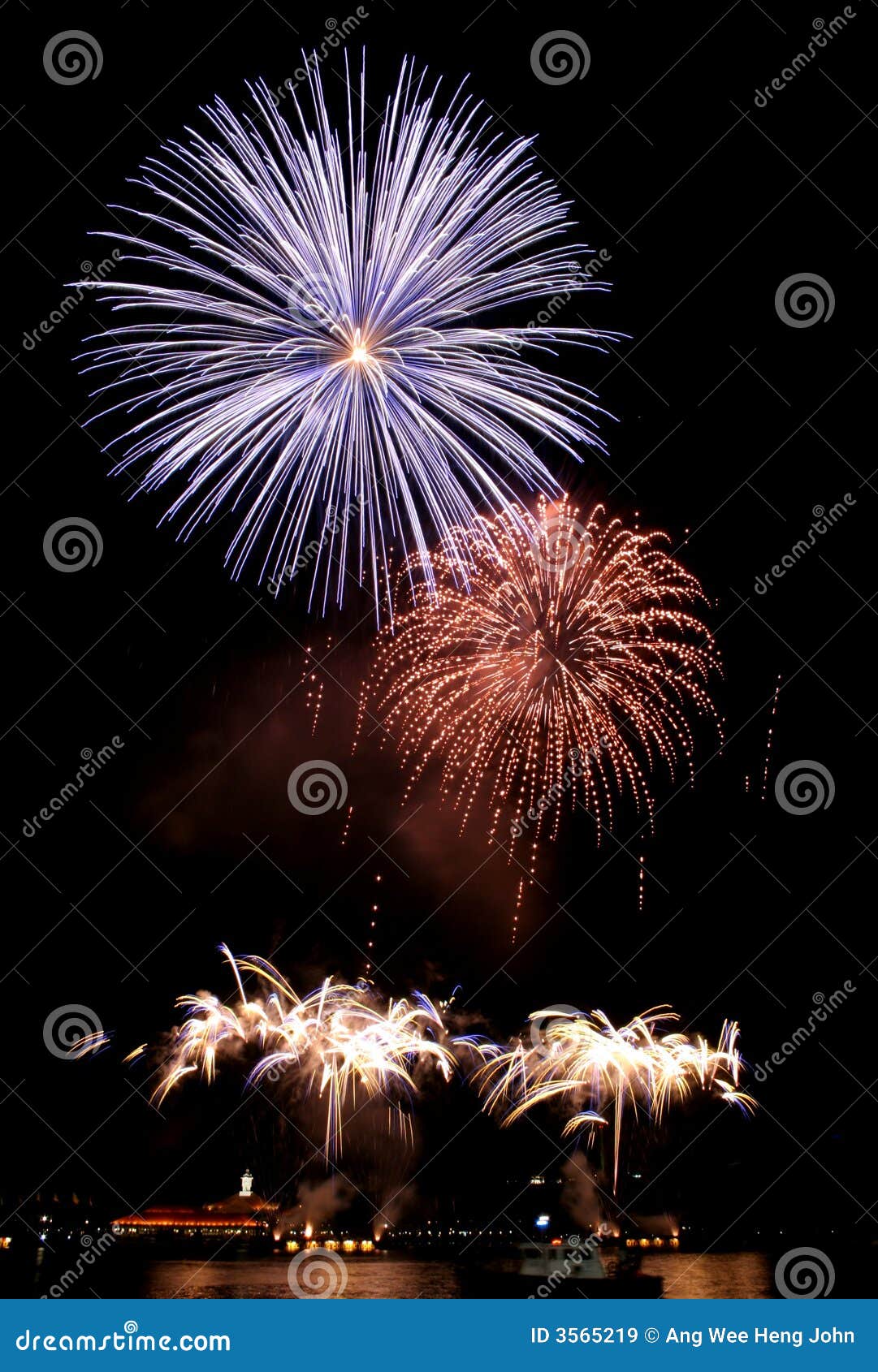 Fireworks stock image. Image of fireworks, trails, bright - 3565219
