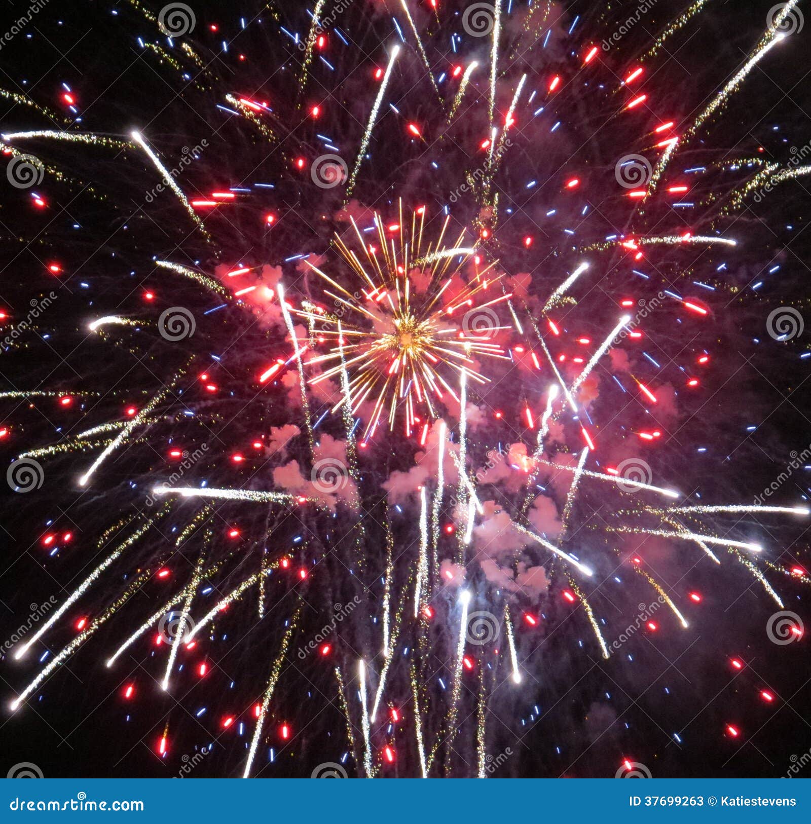 Fireworks stock image. Image of july, night, finally - 37699263