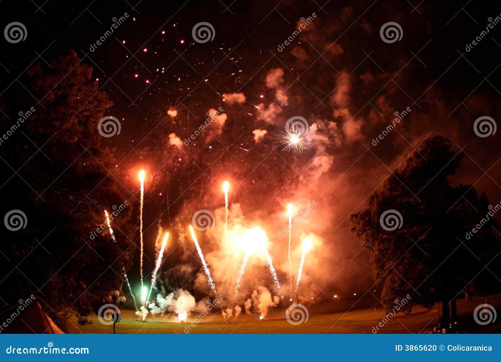 Fireworks stock photo. Image of invite, birthday, year - 3865620