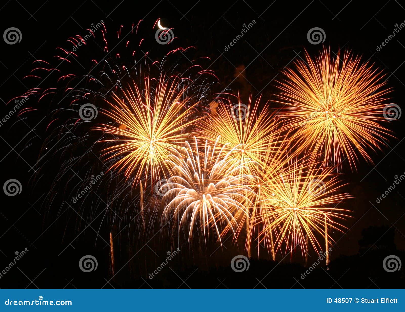 Fireworks... stock image. Image of bang, exciting, blast - 48507