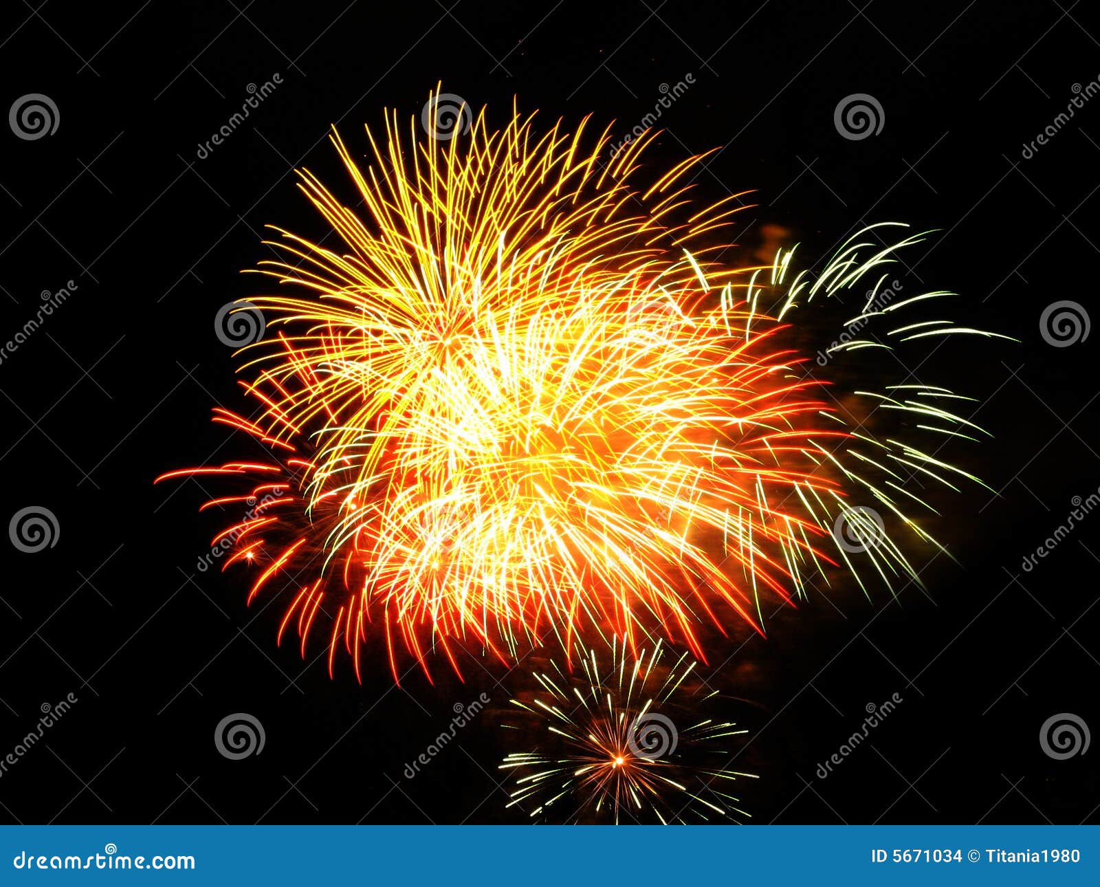 Fireworks stock photo. Image of glowing, celebration, bright - 5671034