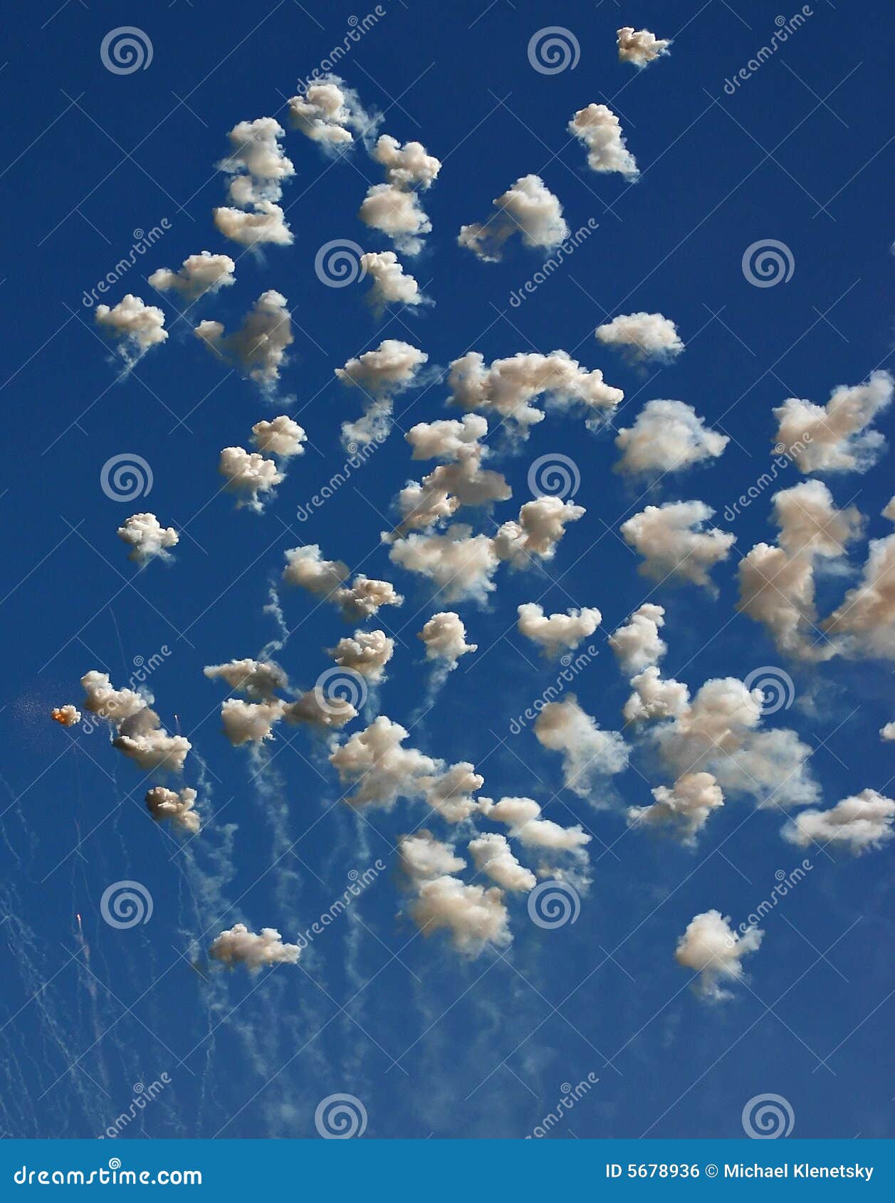 Fireworks stock photo. Image of holiday, fireworks, clouds - 5678936