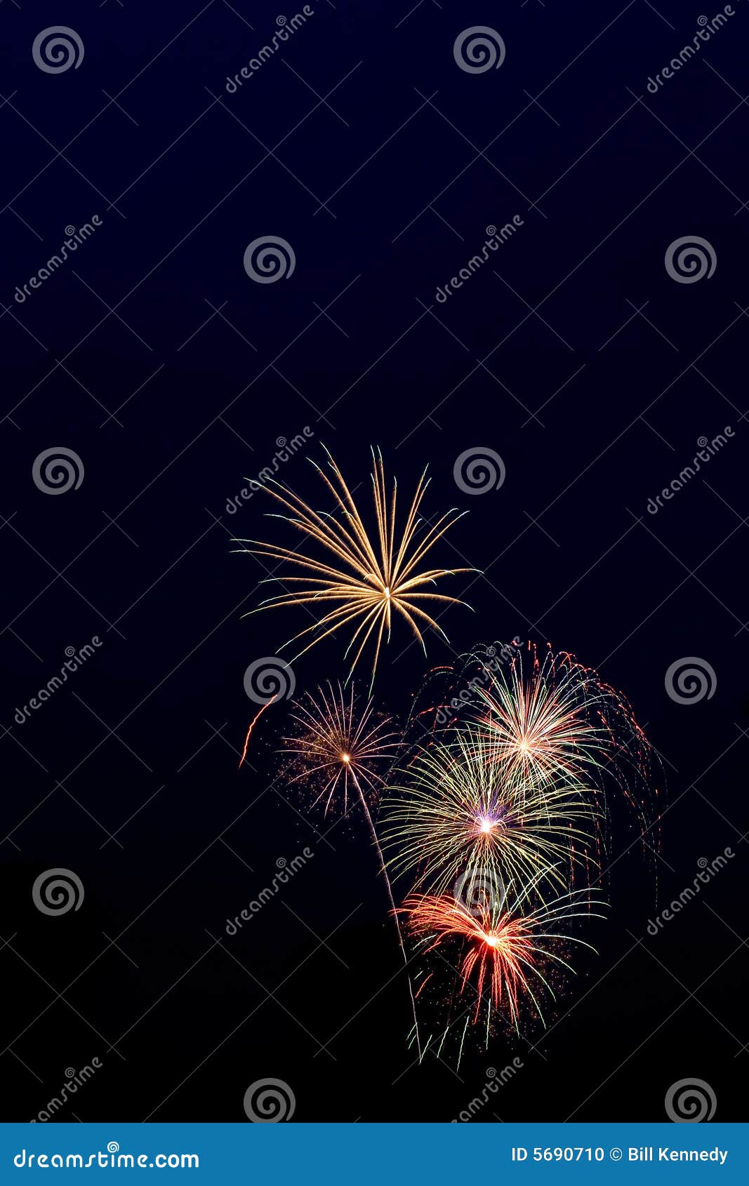 Fireworks stock photo. Image of clear, fourth, party, copyspace - 5690710