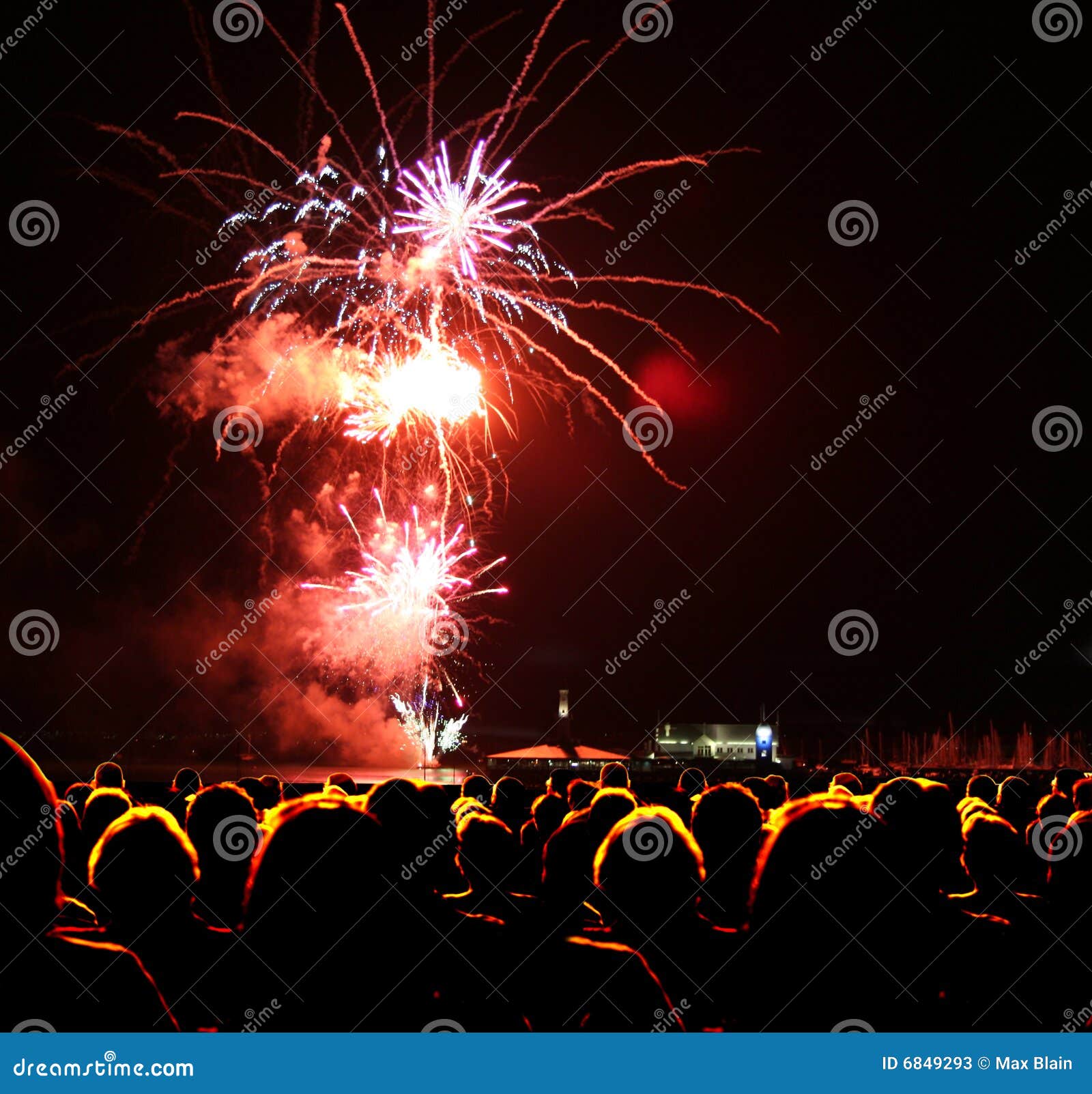 Fireworks stock image. Image of independence, crowd, entertainment ...
