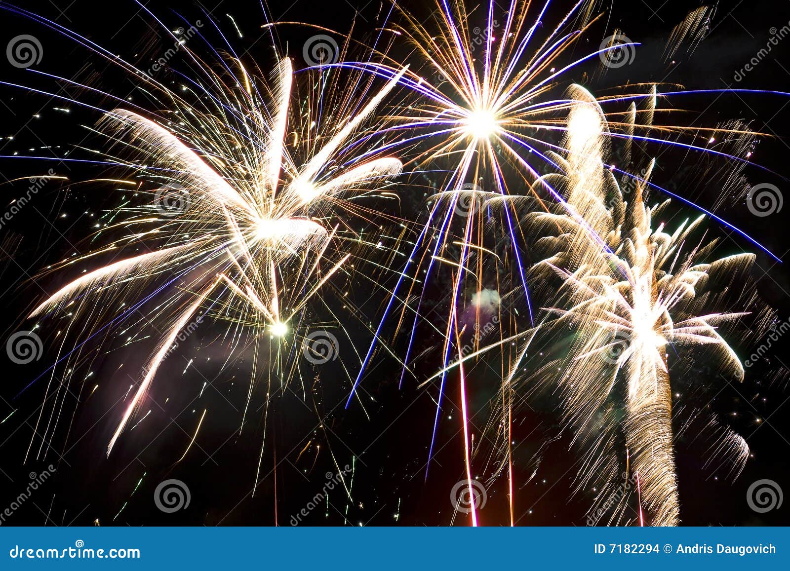 Fireworks stock photo. Image of holiday, evening, august - 7182294