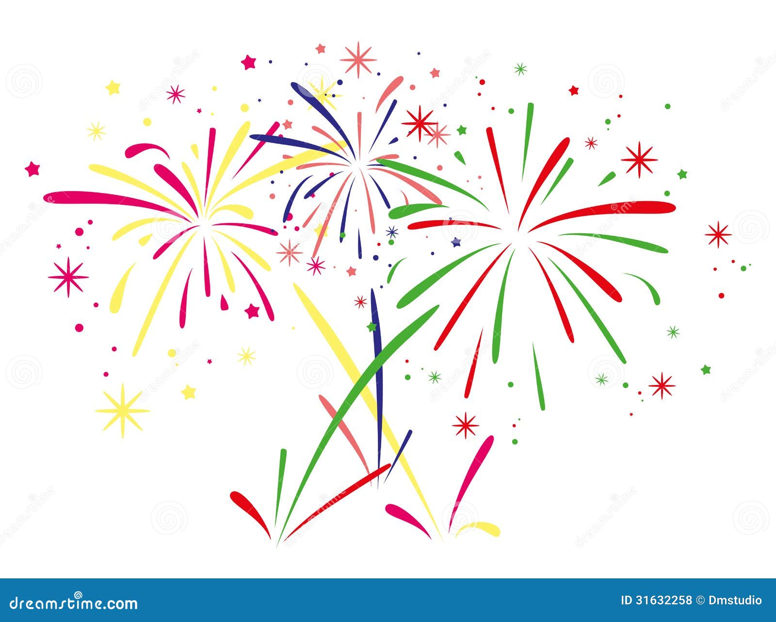 Vector Fireworks Background Stock Vector - Illustration of flame, shape ...